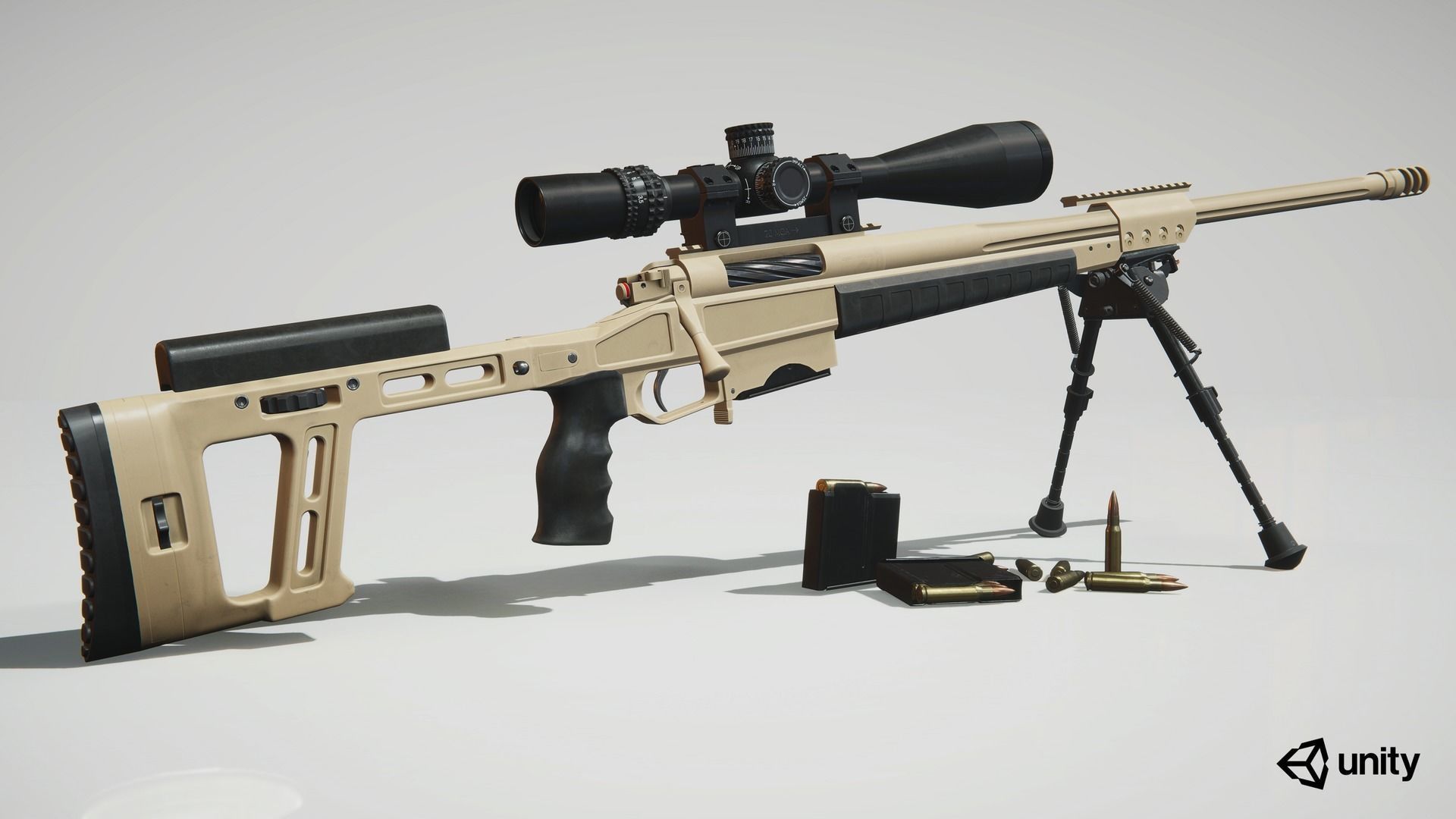 3D model Sniper rifle ORSIS T-5000 VR / AR / low-poly | CGTrader
