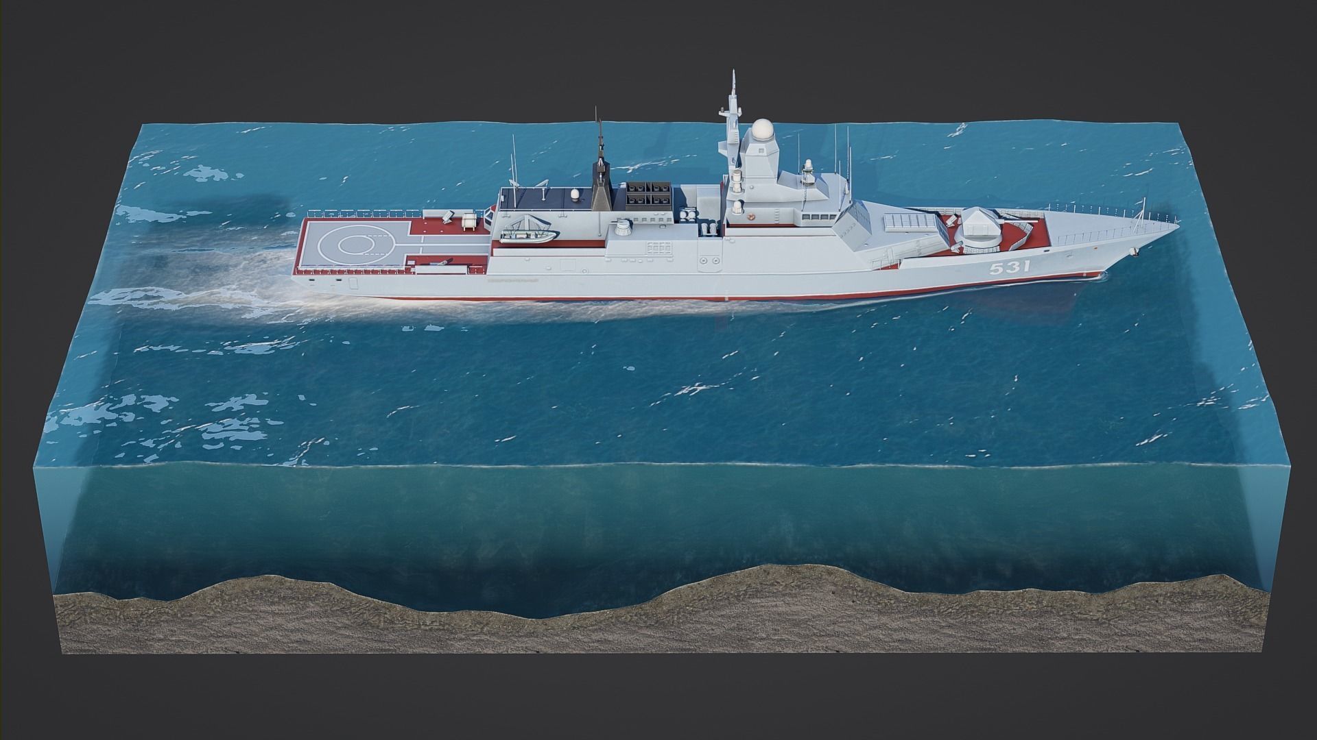 3D model Project 20380 Corvette Soobrazitelny VR / AR / low-poly | CGTrader