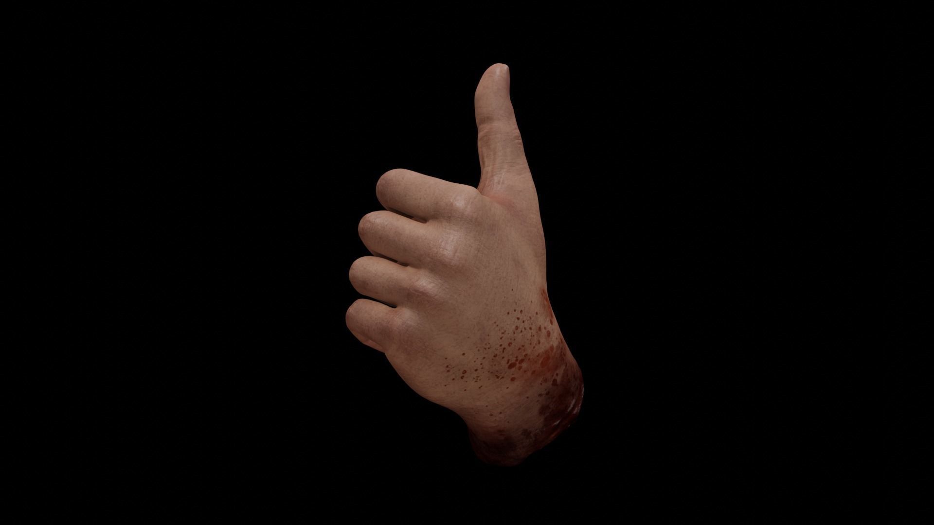 3D model Cut Off Zombie Hand VR / AR / low-poly | CGTrader