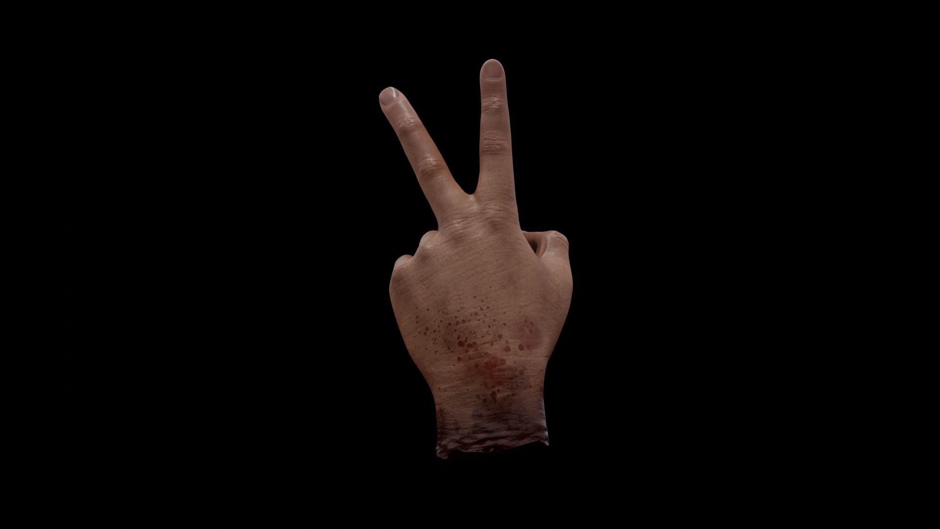 3D model Cut Off Zombie Hand VR / AR / low-poly | CGTrader