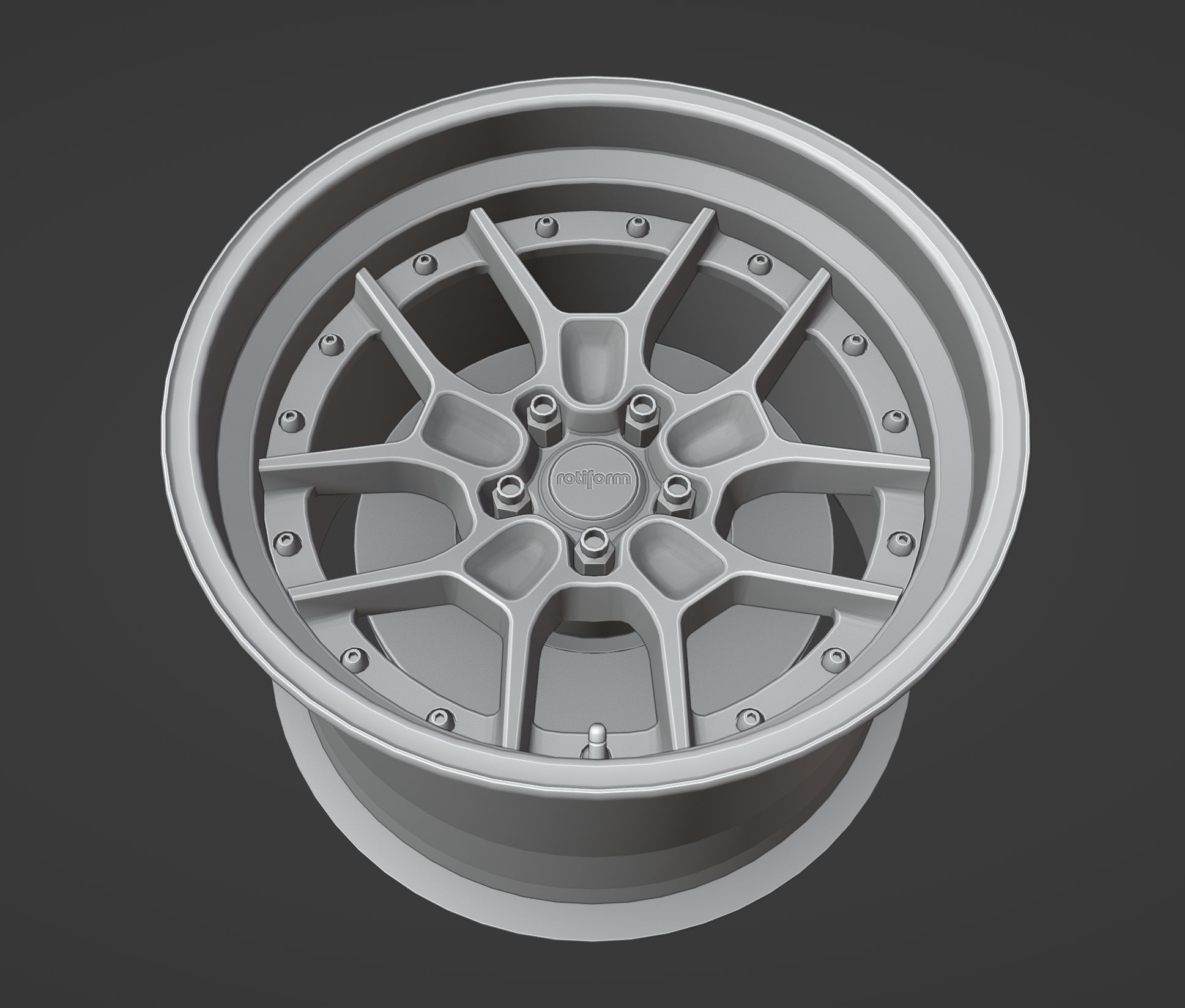 3D model ZMO - 3 Piece Wheels - Game Ready VR / AR / low-poly | CGTrader