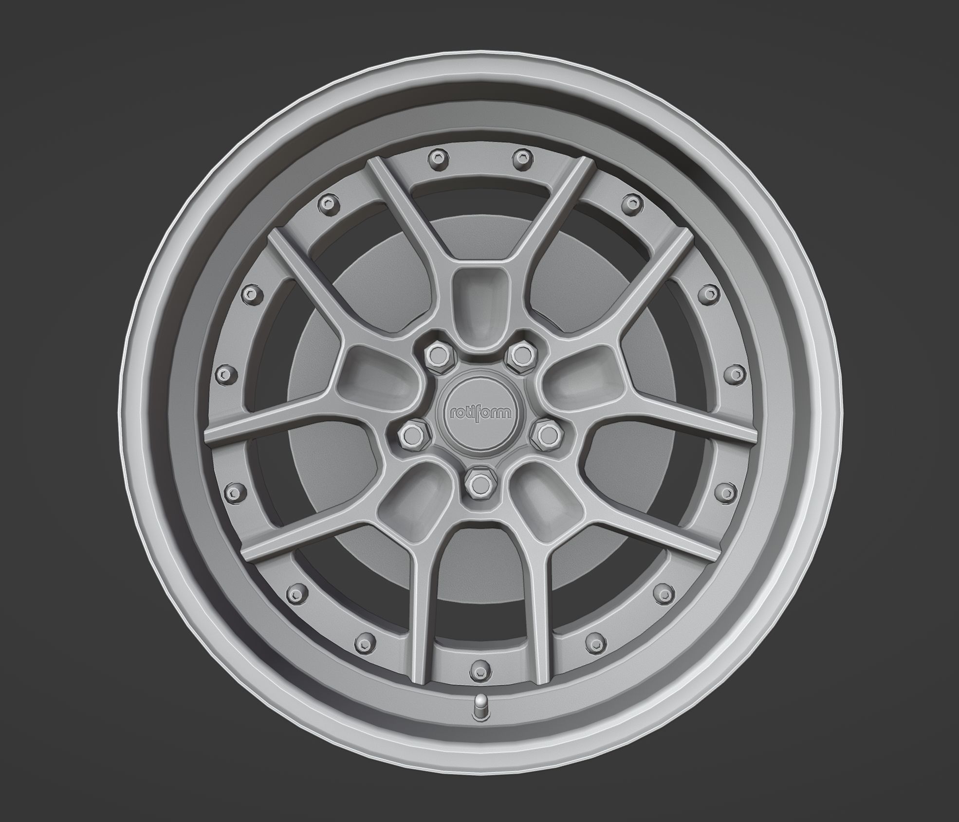 3D model ZMO - 3 Piece Wheels - Game Ready VR / AR / low-poly | CGTrader