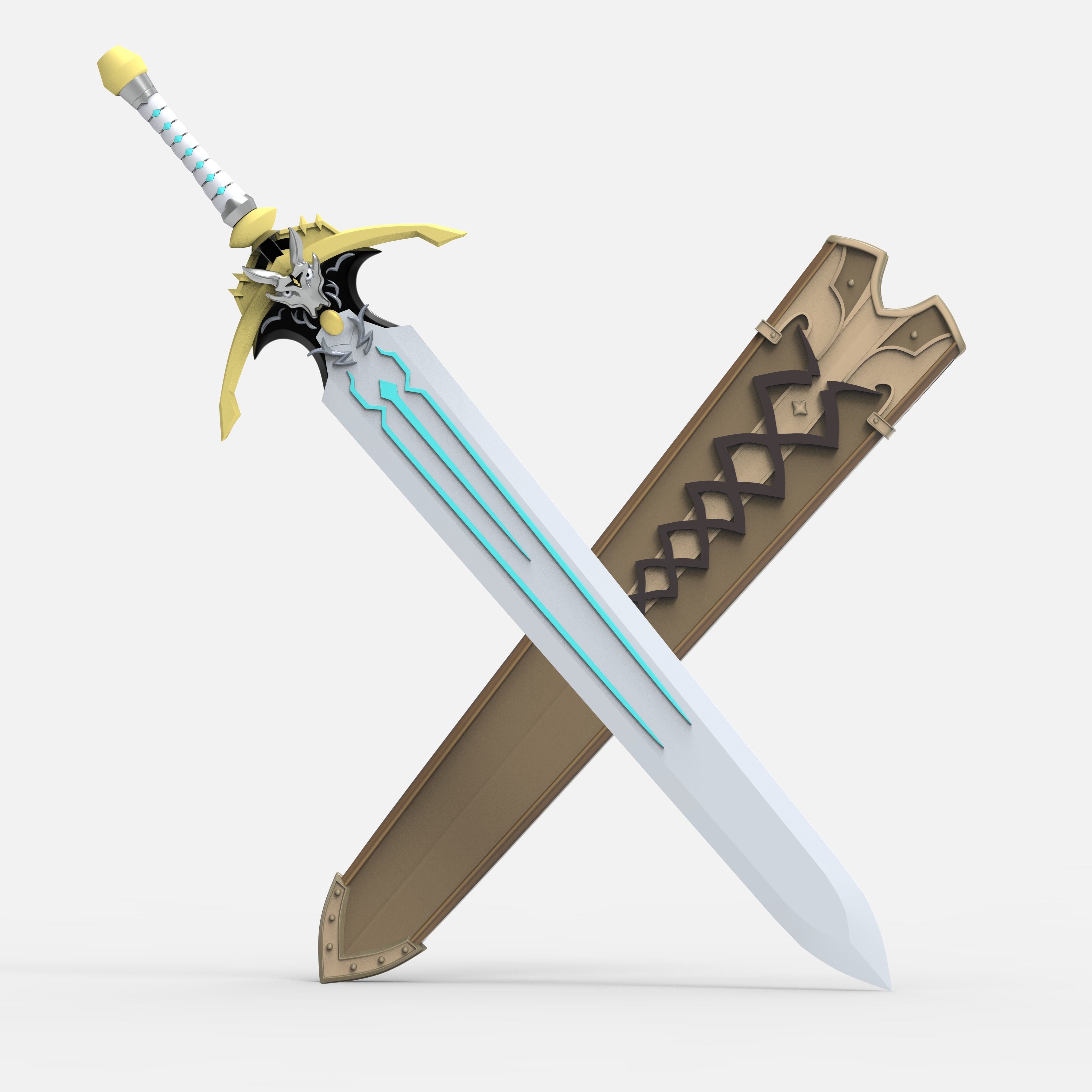 Shishou Sword from anime Tensei shitara ken deshita 3D model 3D ...