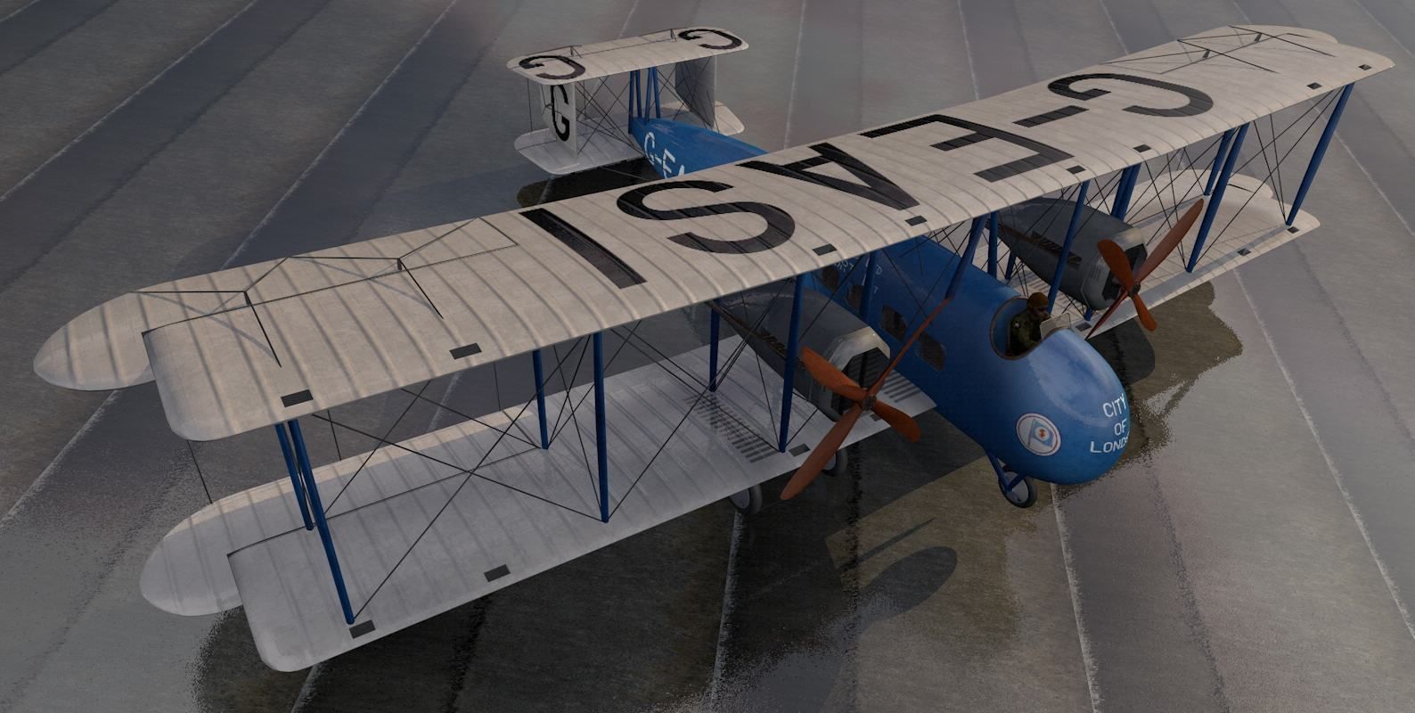 Vickers Vimy 66 Airliner 3D model | CGTrader