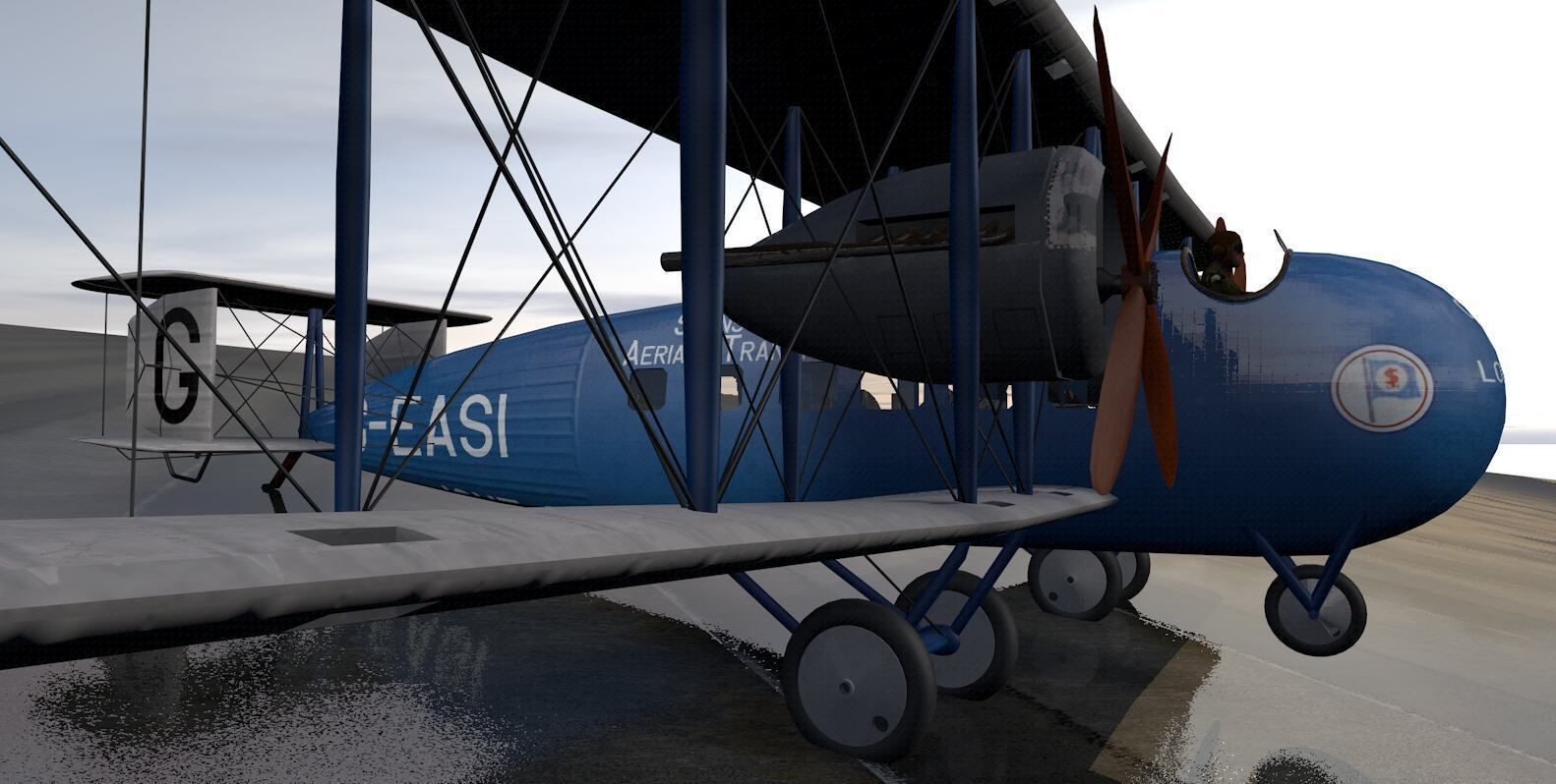Vickers Vimy 66 Airliner 3D model | CGTrader