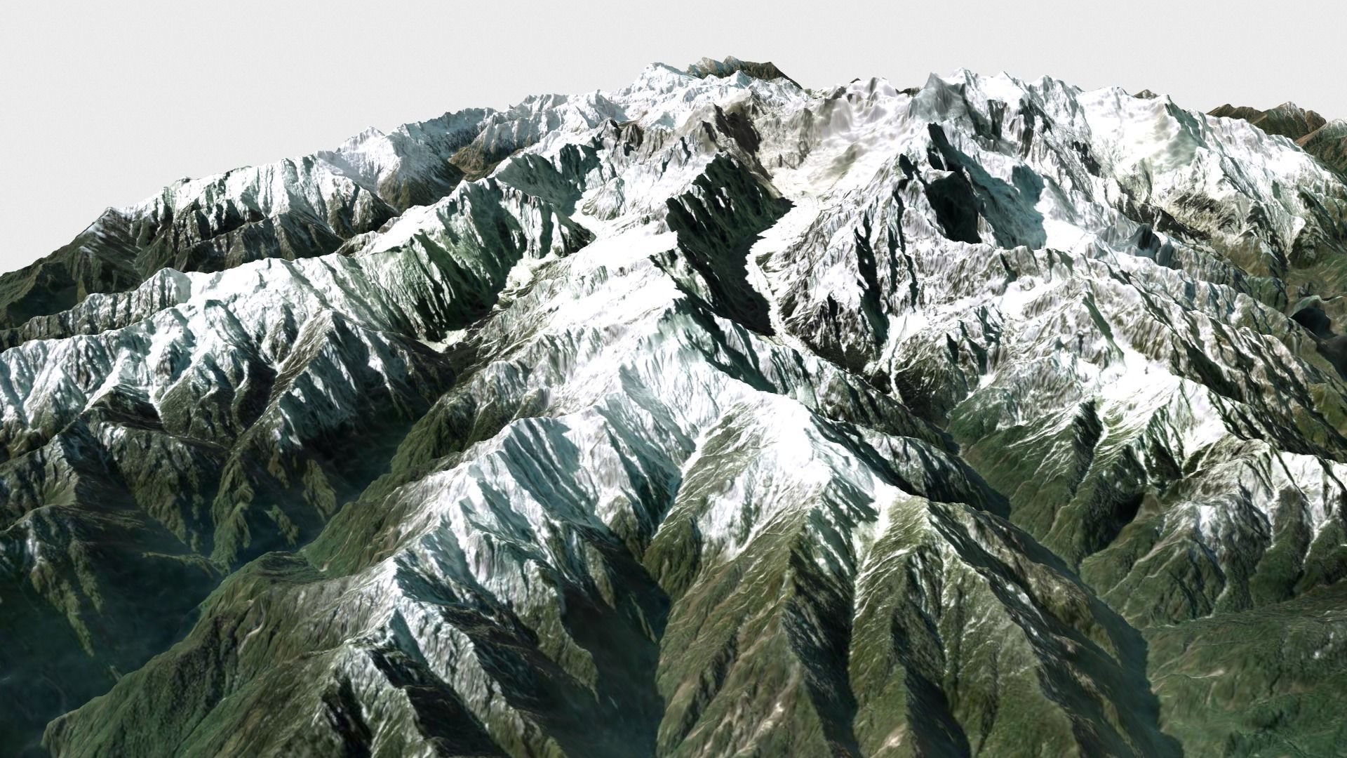 Mountain landscape Namcha Barwa Tibet 3D model | CGTrader