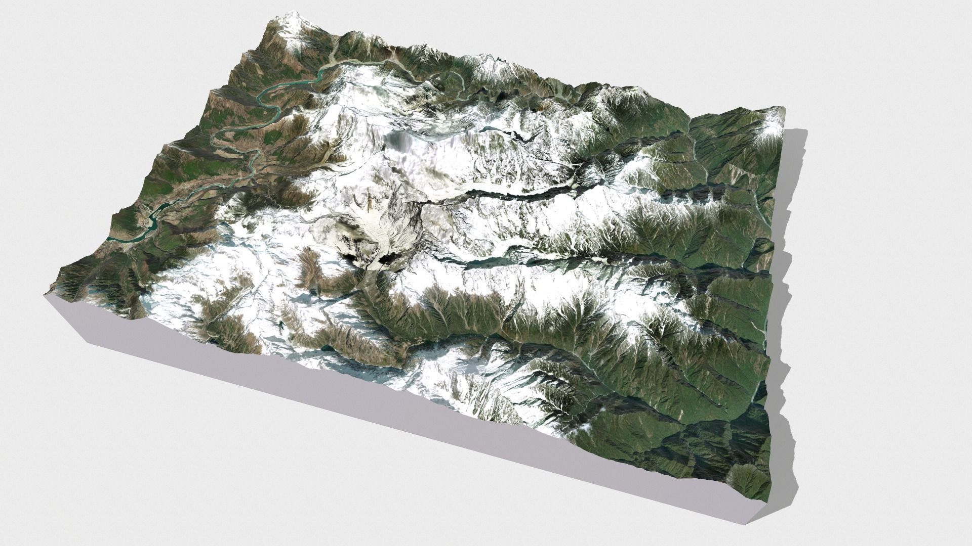 Mountain landscape Namcha Barwa Tibet 3D model | CGTrader