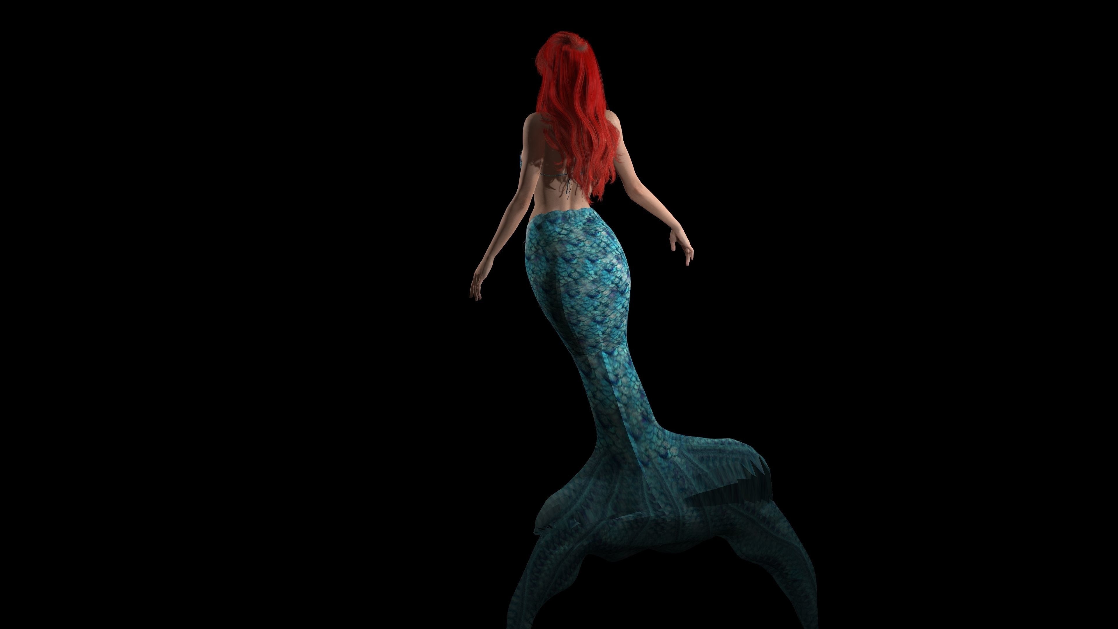 3D model The Mermaid VR / AR / low-poly | CGTrader