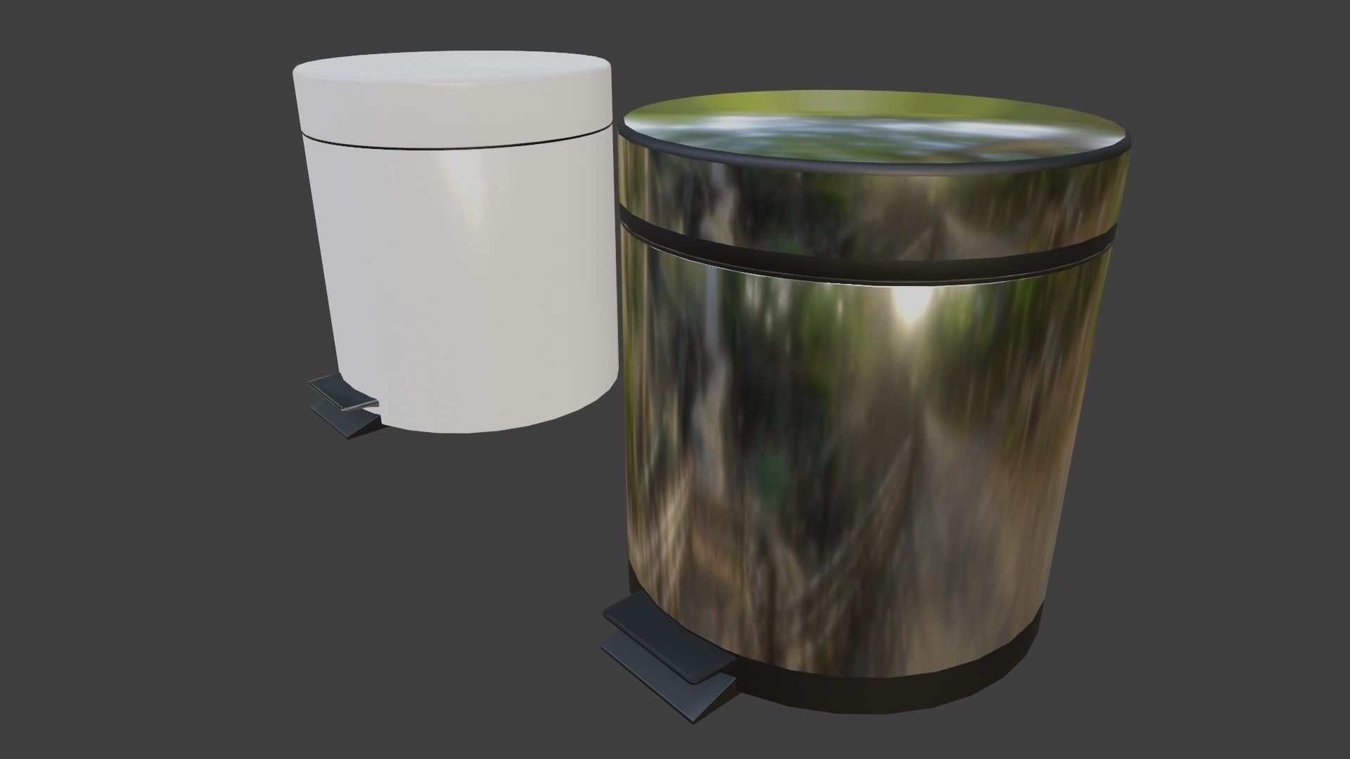 3D model Bathroom Trash Can VR / AR / low-poly | CGTrader