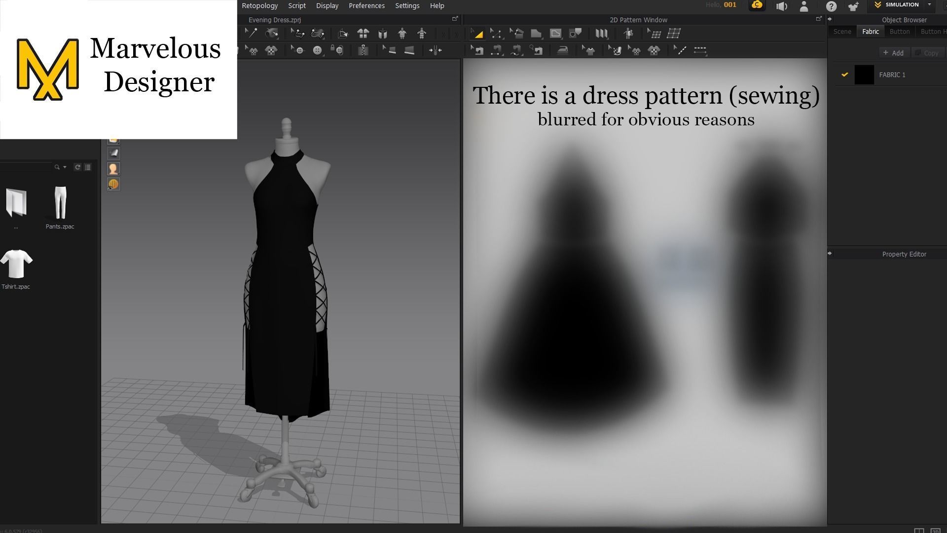 Evening Dress on Dress Form 3D model | CGTrader
