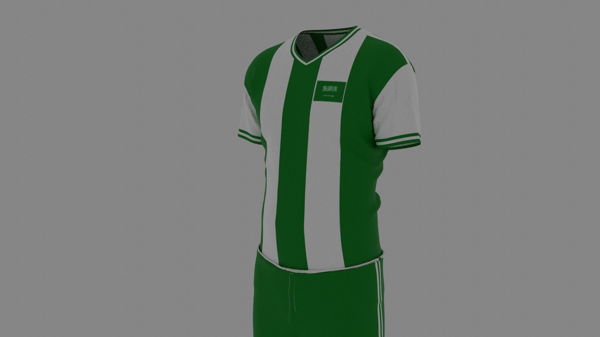 3D model Football Jersey Outfit Saudi Arabia VR / AR / low-poly | CGTrader