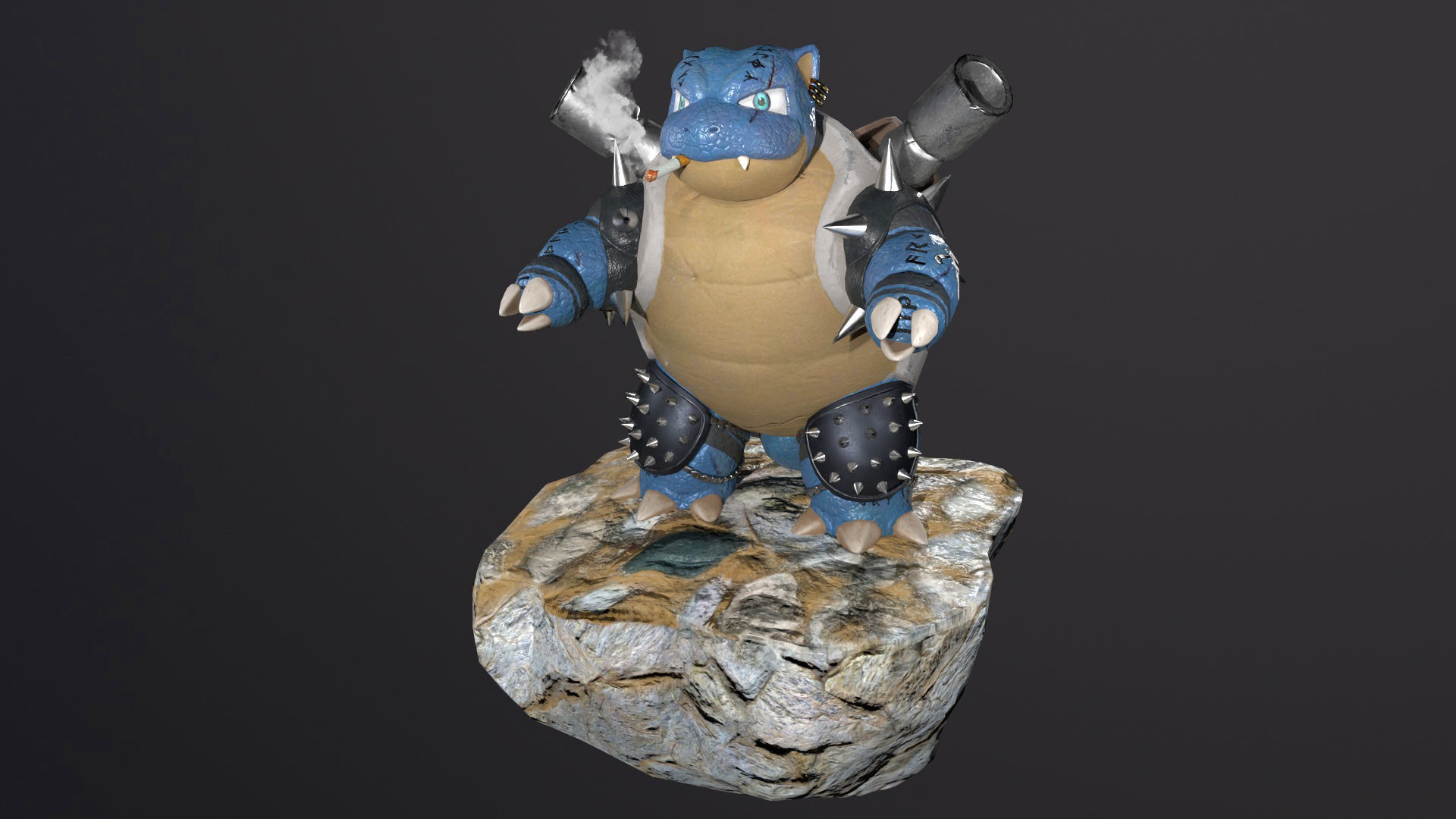 3D model Battle Blastoise VR / AR / low-poly | CGTrader