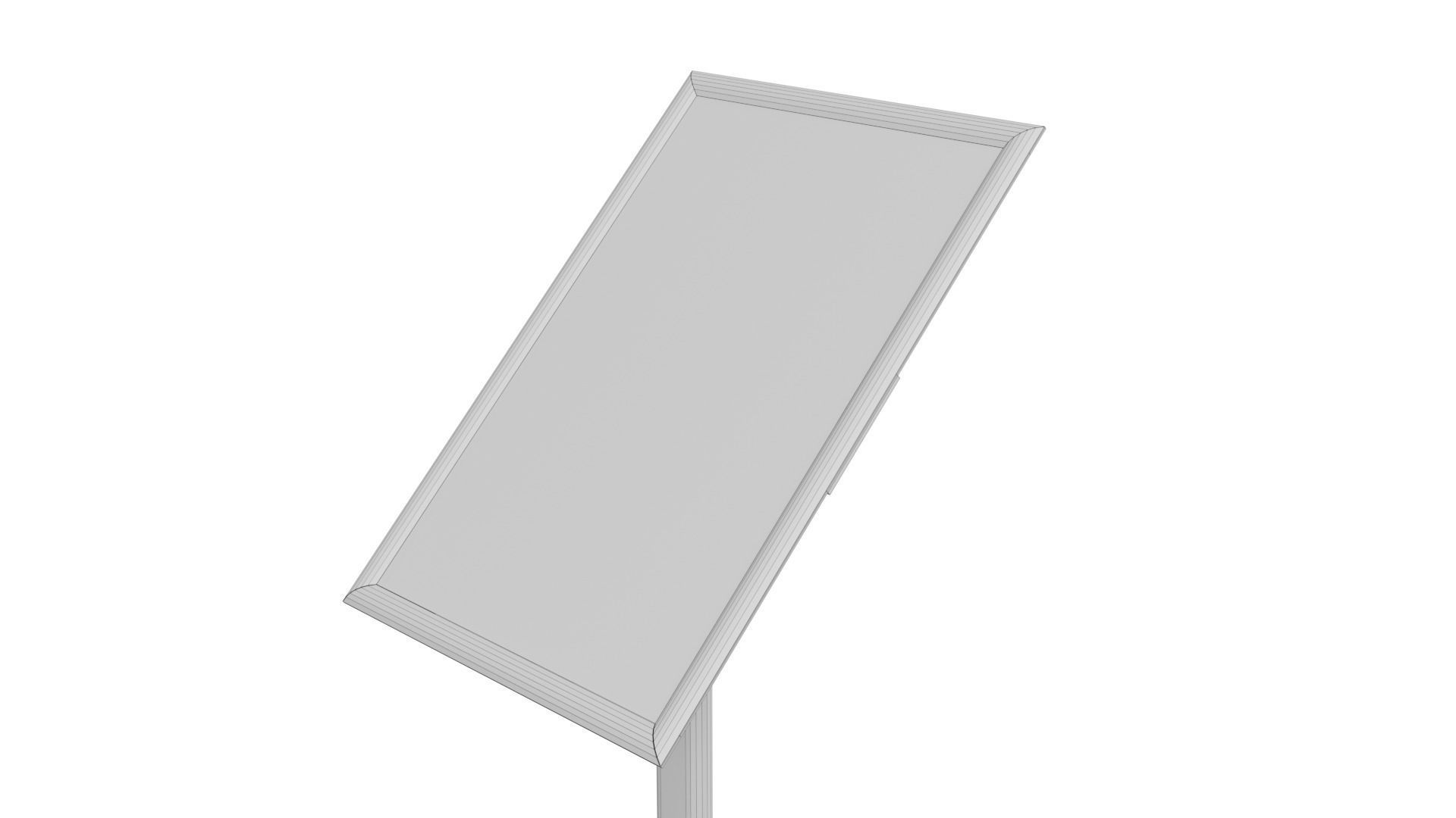 Standard A3 Poster Stand 3D model | CGTrader