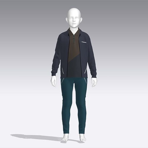 3D model Kid Clothes Outfit VR / AR / low-poly | CGTrader