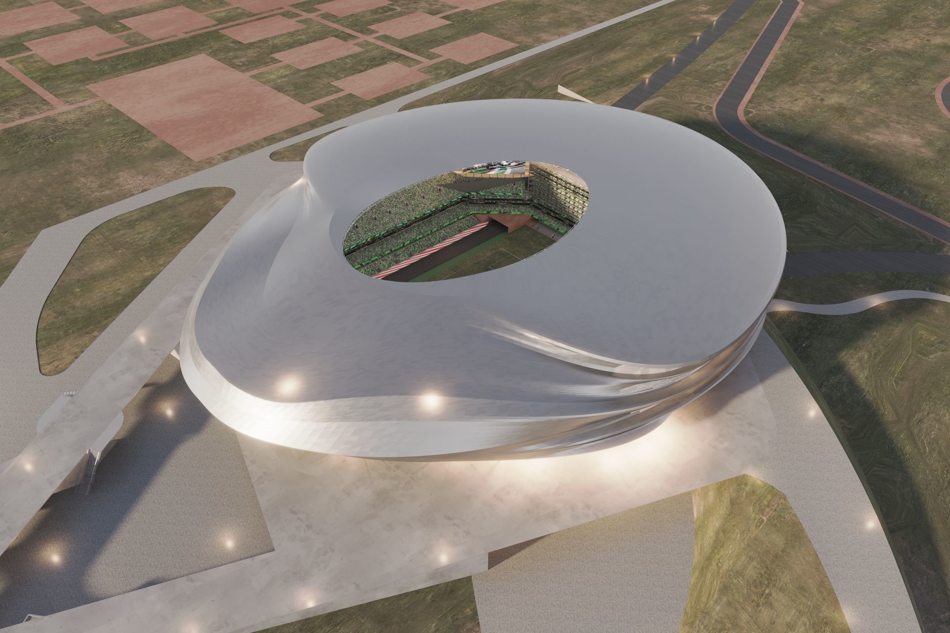 Stadium and sports complex 3D model | CGTrader