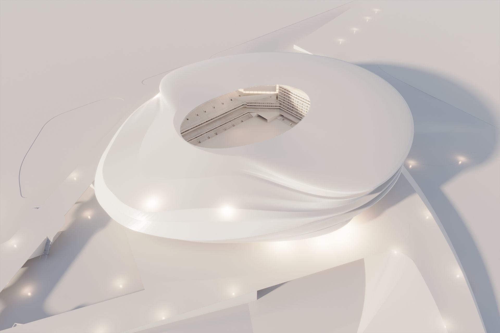 Stadium and sports complex 3D model | CGTrader