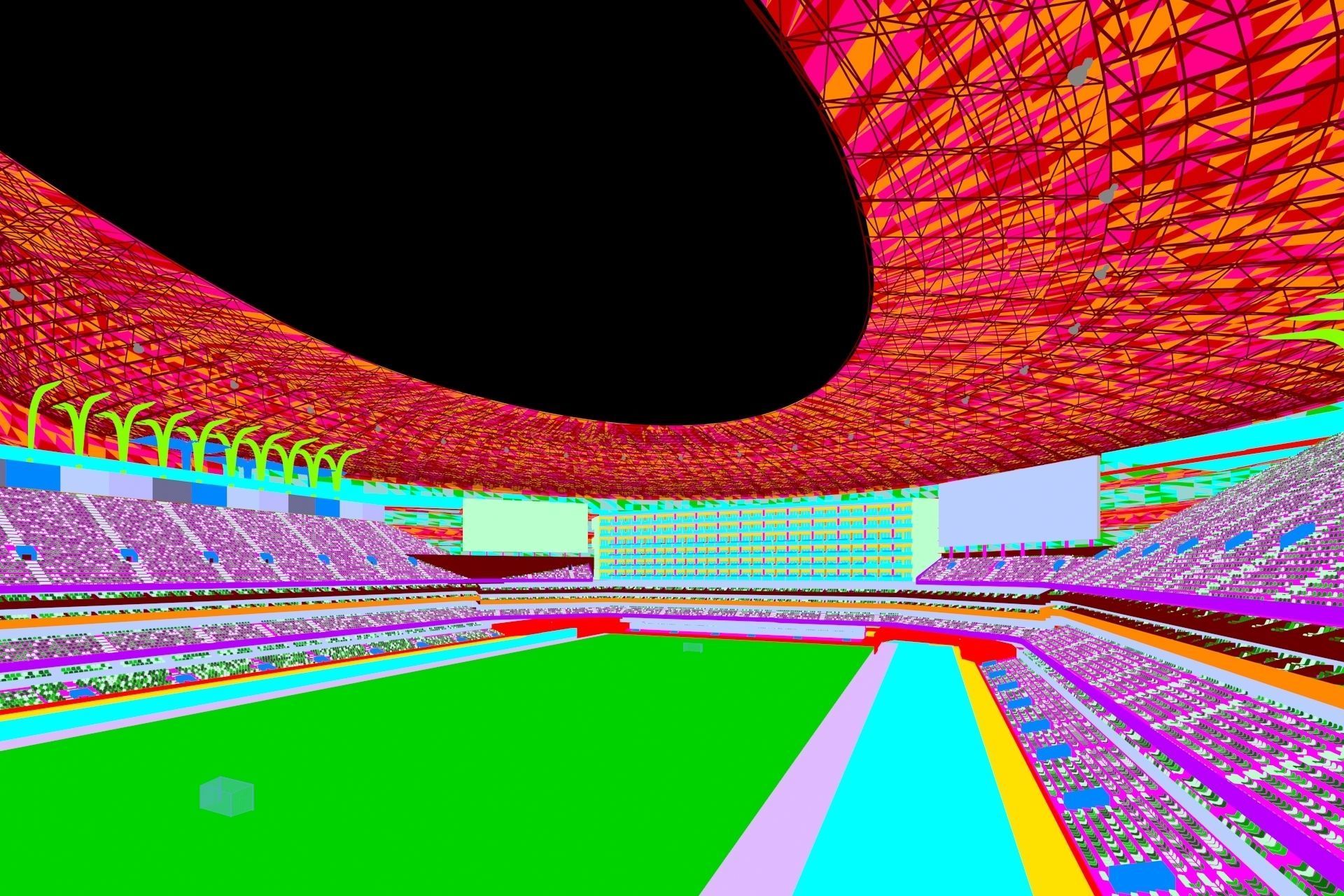 Stadium and sports complex 3D model | CGTrader