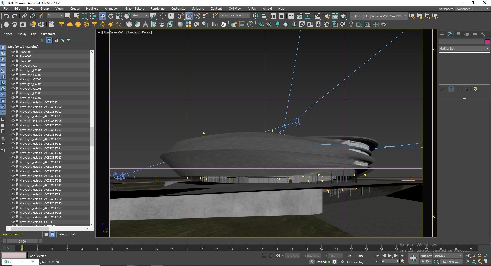 Stadium and sports complex 3D model | CGTrader