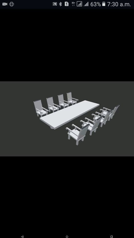 3D model dining table 3d modal VR / AR / low-poly | CGTrader