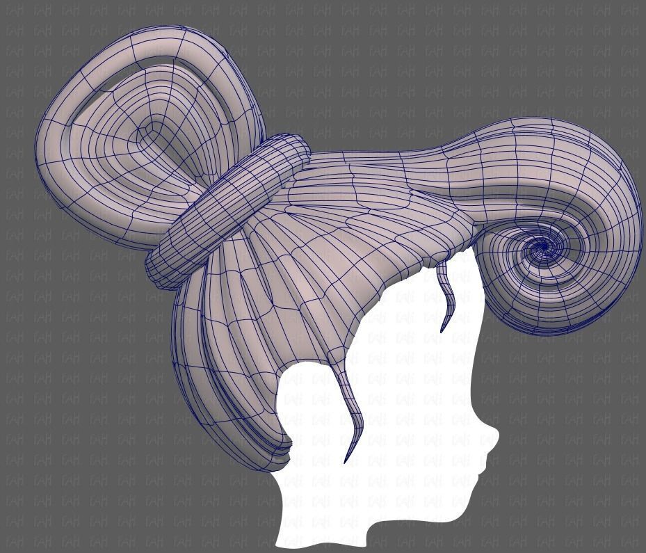 3D model Base Hair for girl V50 VR / AR / low-poly | CGTrader