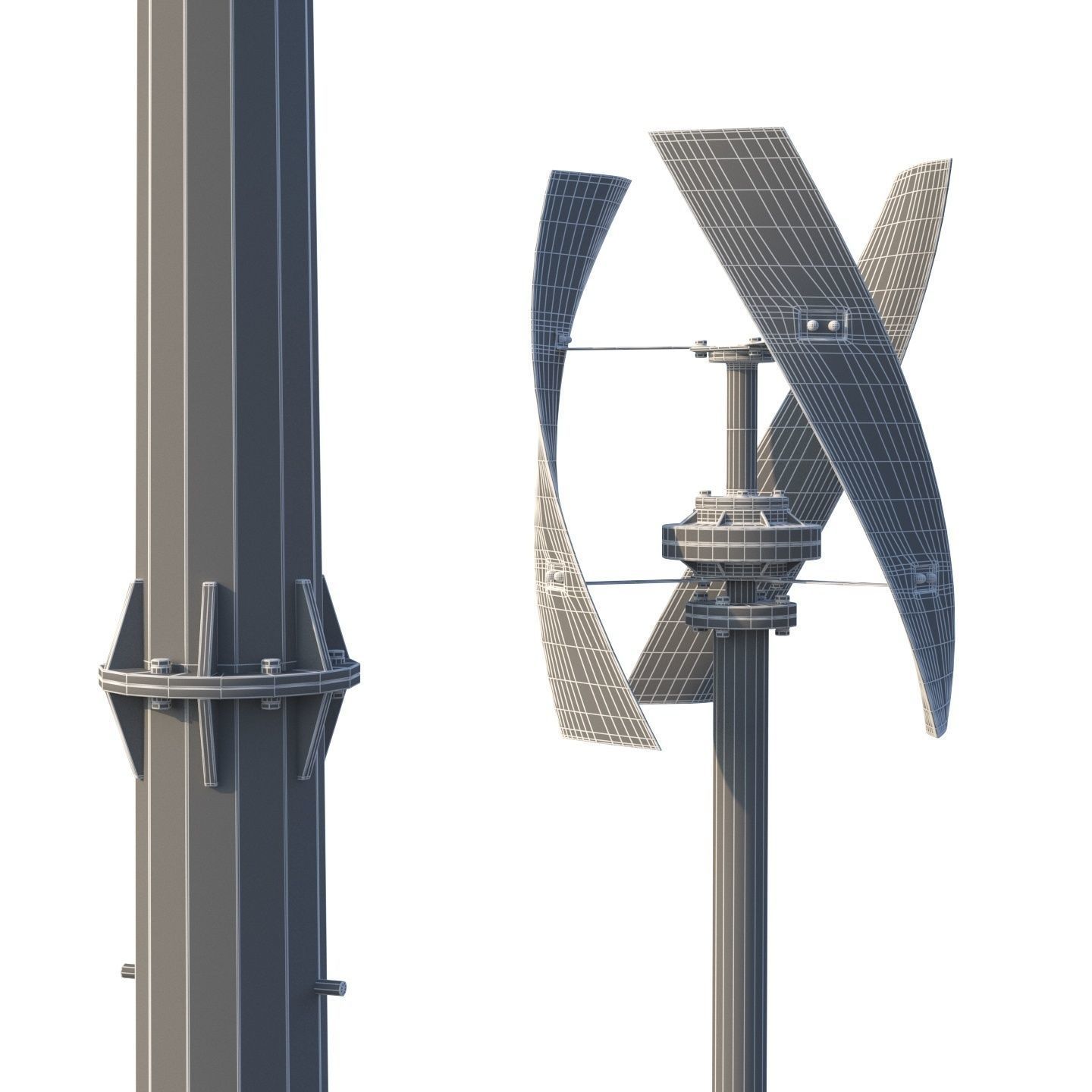 Vertical wind turbines 3D model | CGTrader