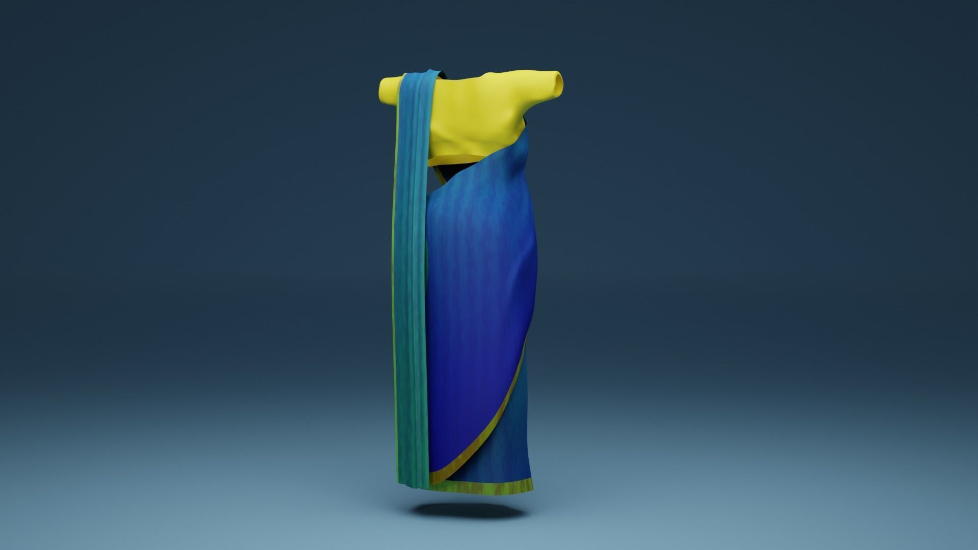Indian Saree 3D model | CGTrader