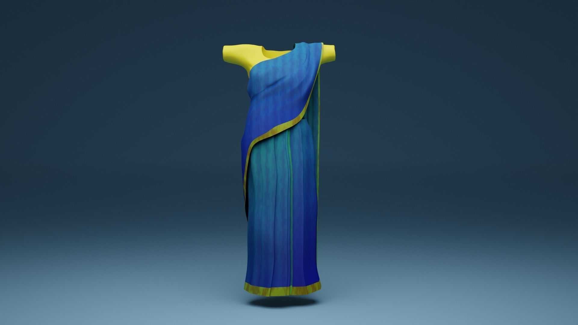 Indian Saree 3D model | CGTrader