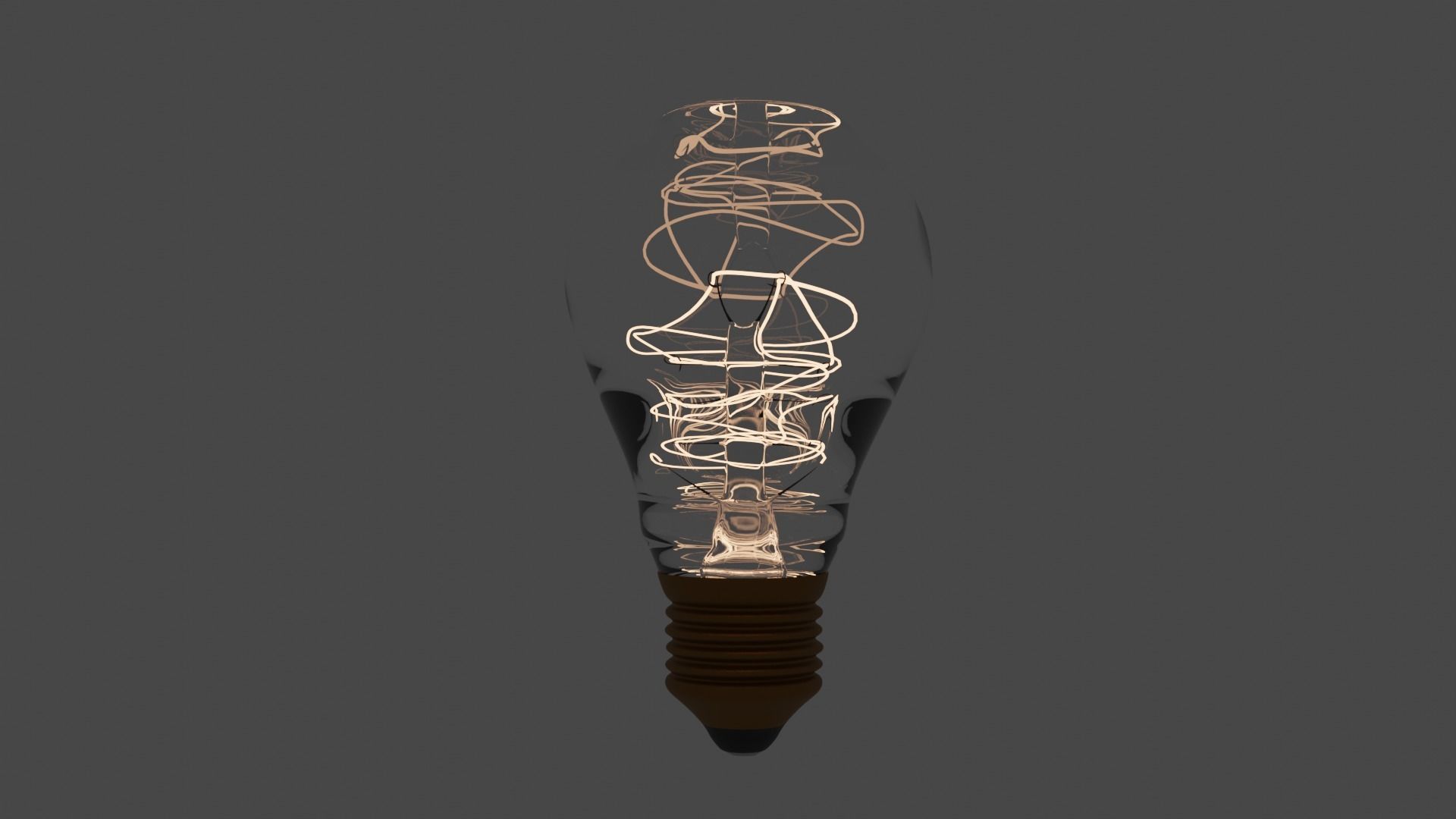 3D model glowing light bulb VR / AR / low-poly | CGTrader