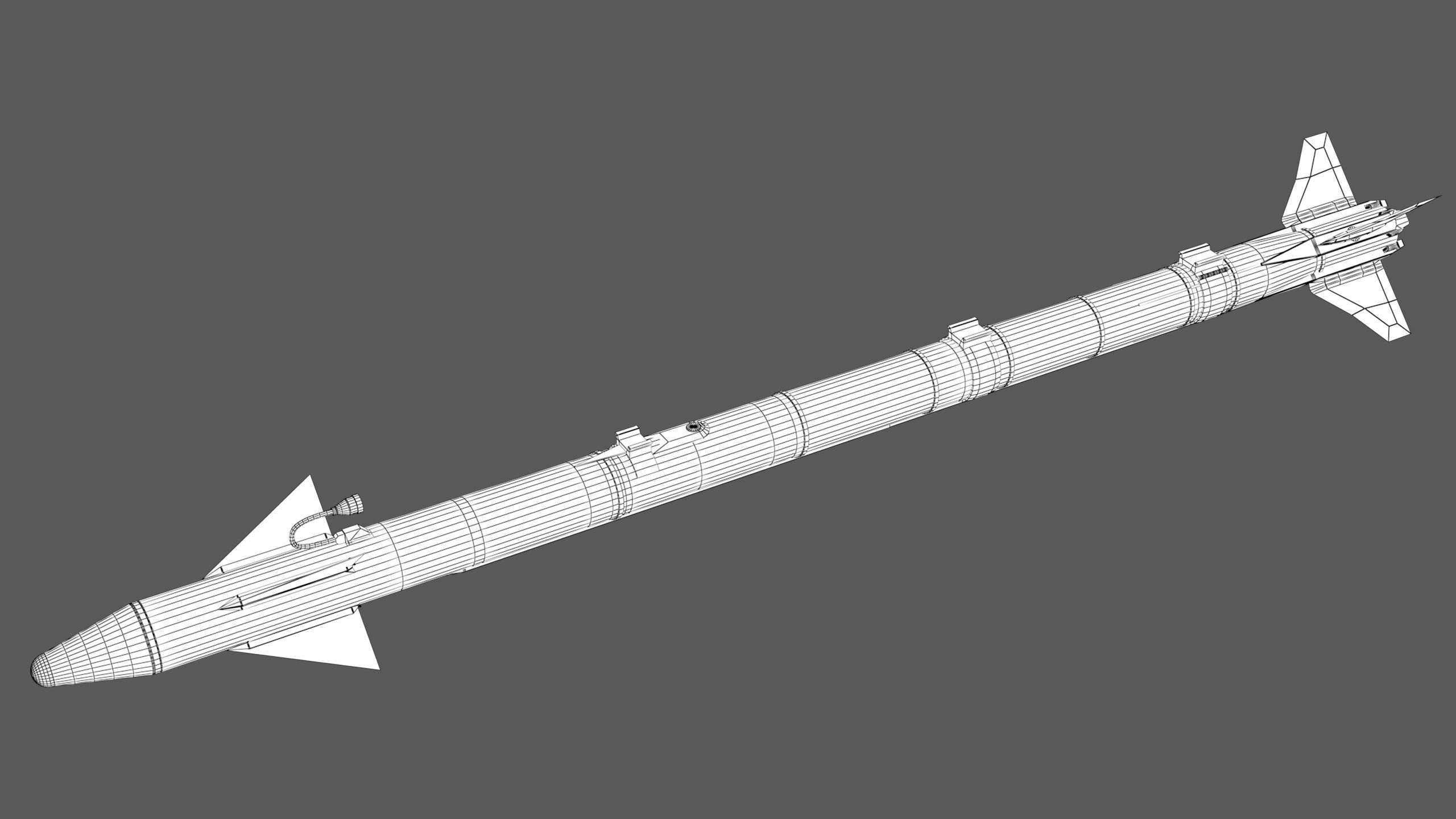 3D model AIM-9X SIDEWINDER Missile VR / AR / low-poly | CGTrader