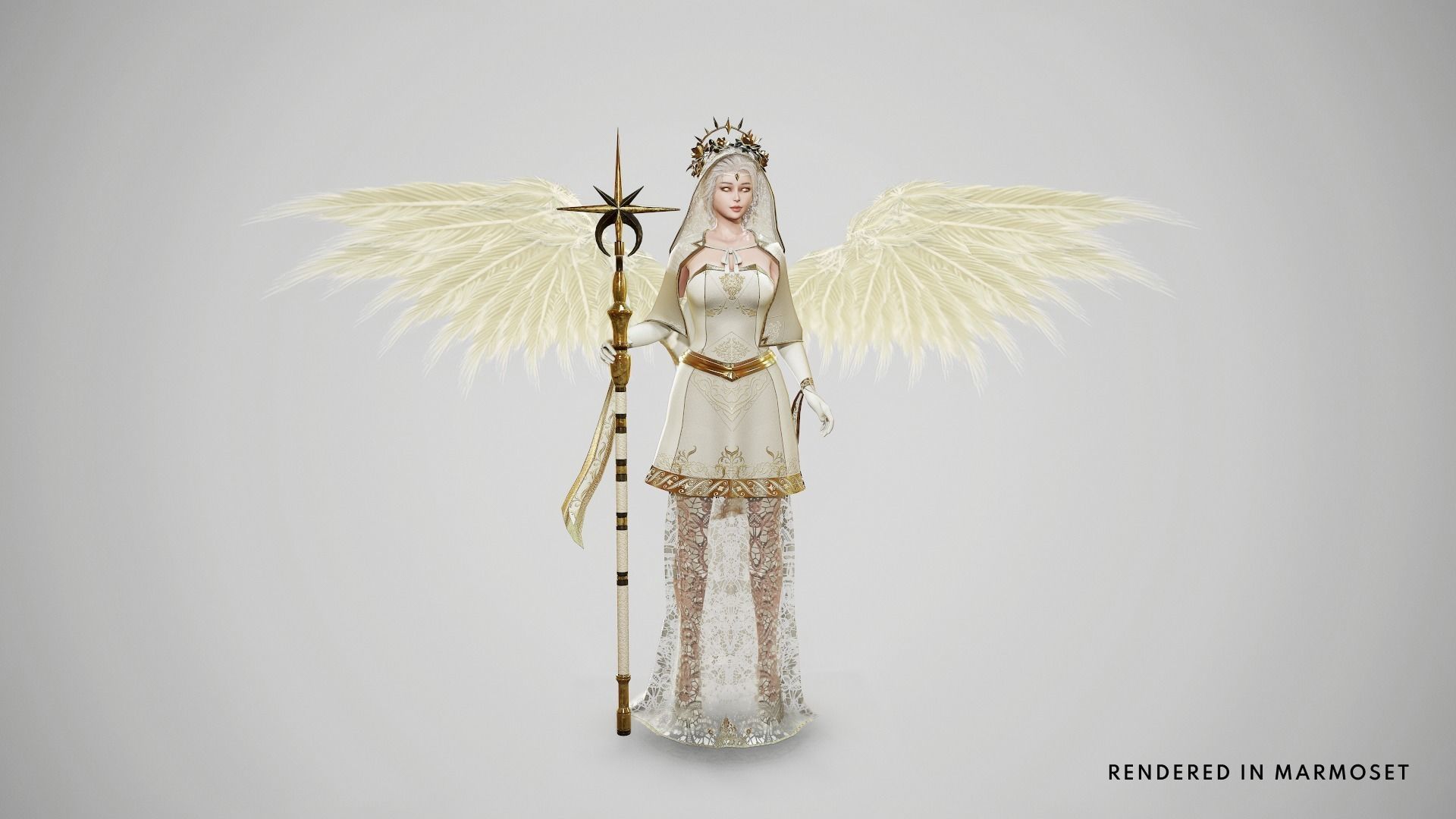 3D model Angelic Priest VR / AR / low-poly rigged | CGTrader