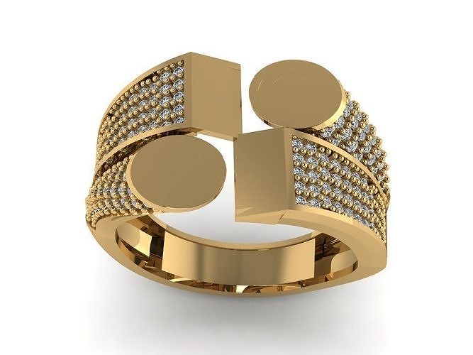 light gram ring-29 3D model 3D printable | CGTrader