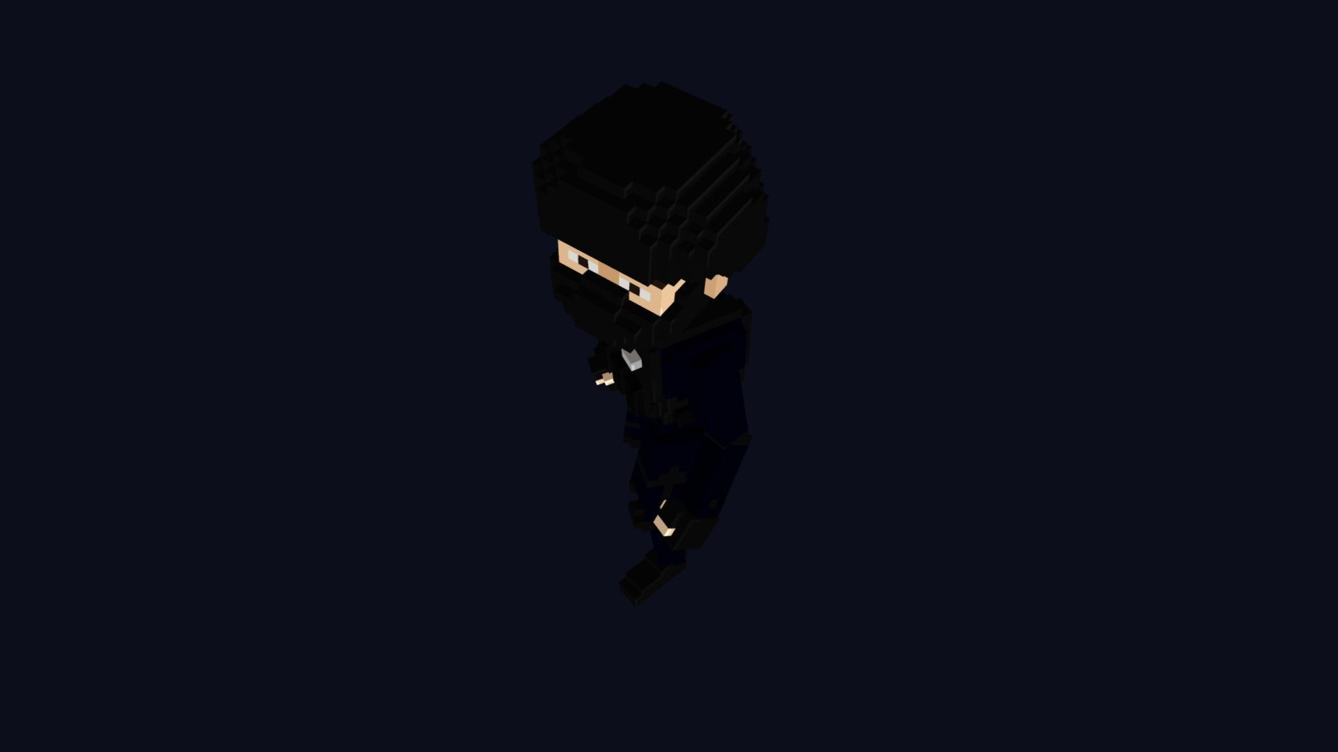 3D model Swat Character - 3D Voxel Low Poly Model VR / AR / low-poly ...