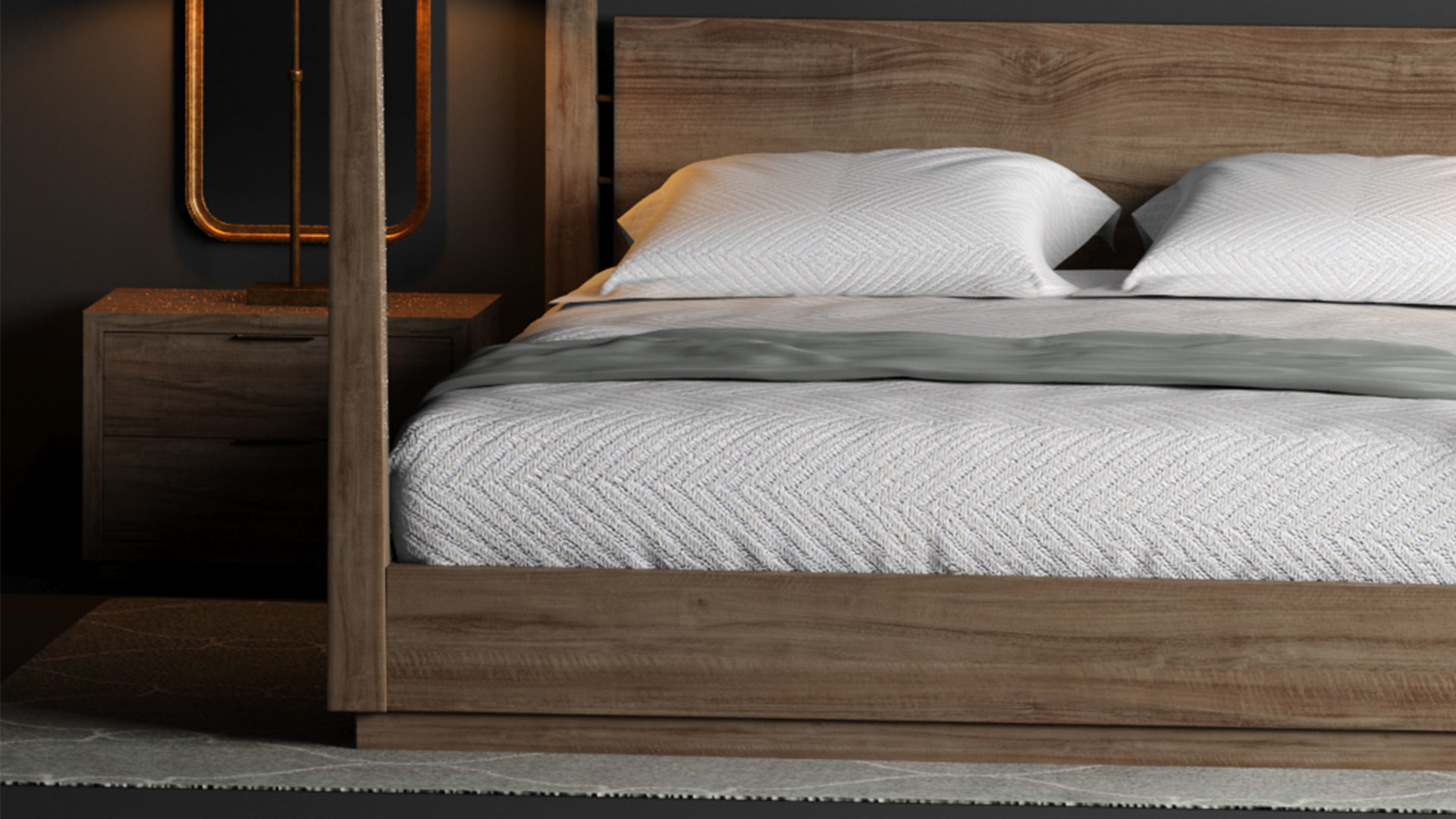 Restoration Hardware MACHINTO Bed 3D model | CGTrader