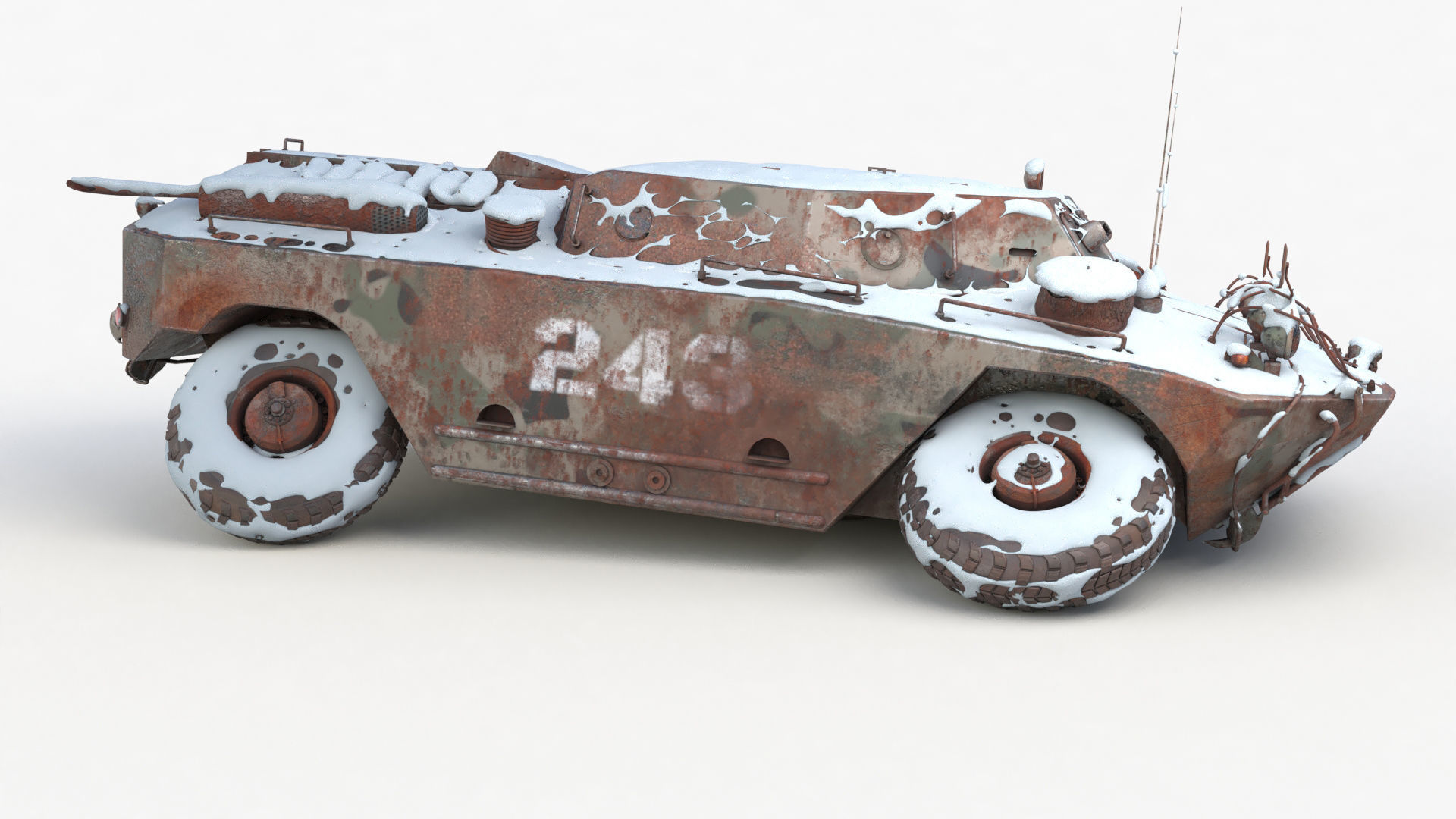 FUG OT 65 Destroyed Snow 3D model | CGTrader