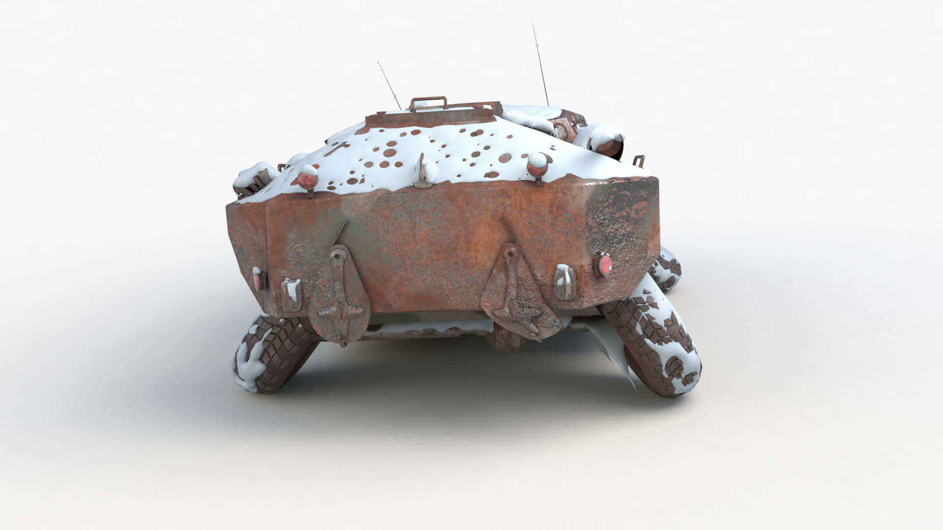 FUG OT 65 Destroyed Snow 3D model | CGTrader