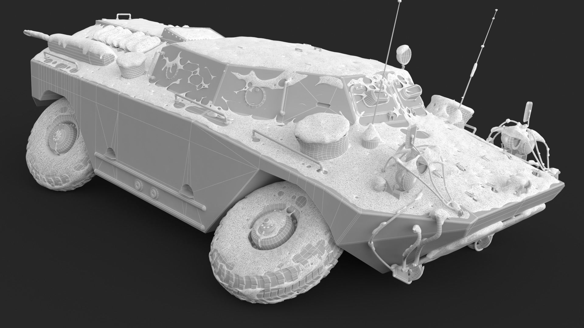 FUG OT 65 Destroyed Snow 3D model | CGTrader