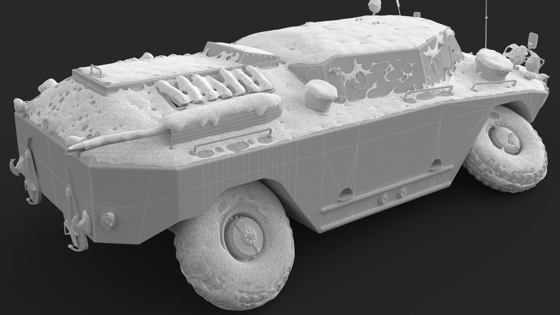 FUG OT 65 Destroyed Snow 3D model | CGTrader