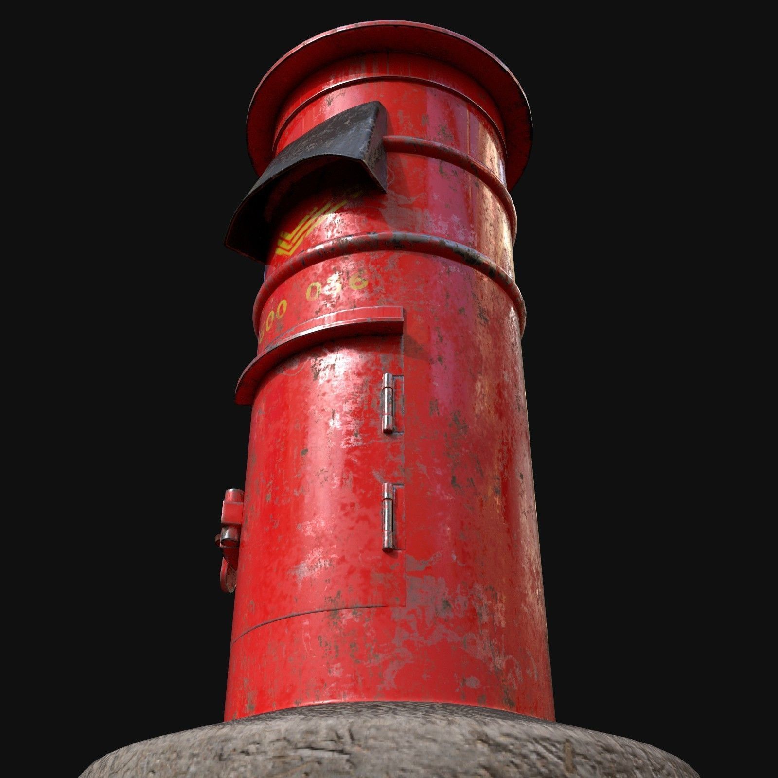 3D model Letter Box Red VR / AR / low-poly | CGTrader