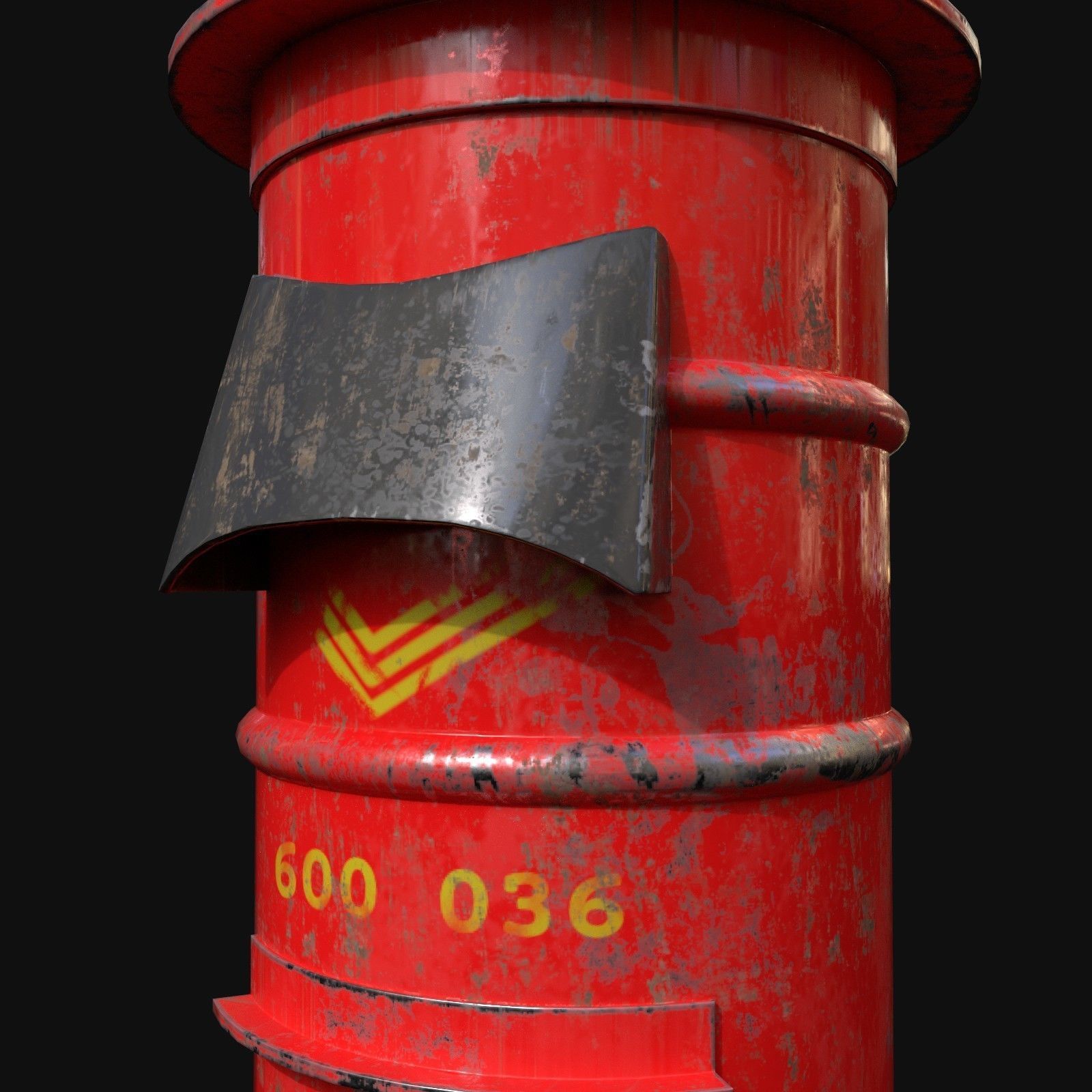 3D model Letter Box Red VR / AR / low-poly | CGTrader