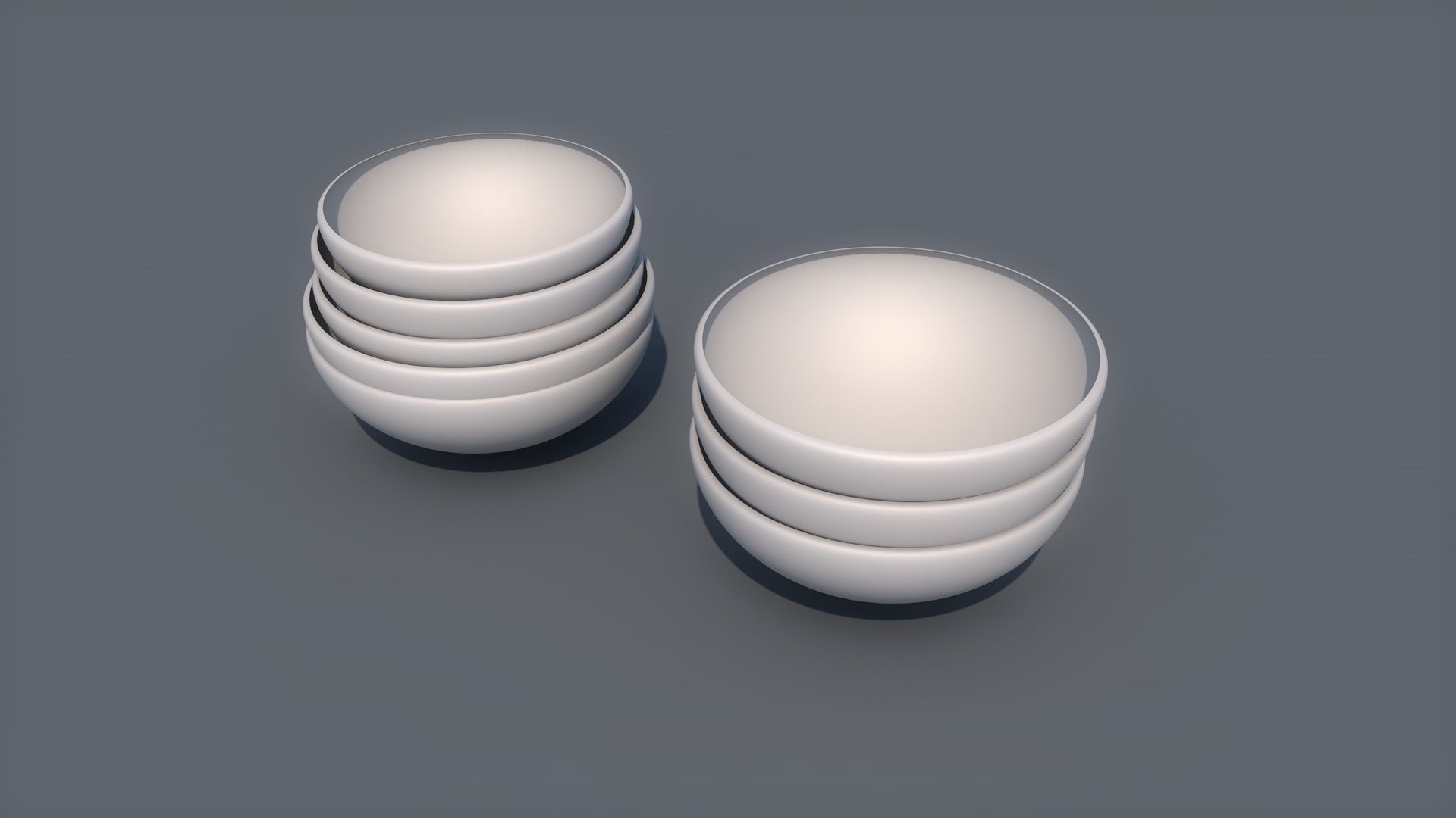 BOWLS 3D MODEL stack of 3D model | CGTrader