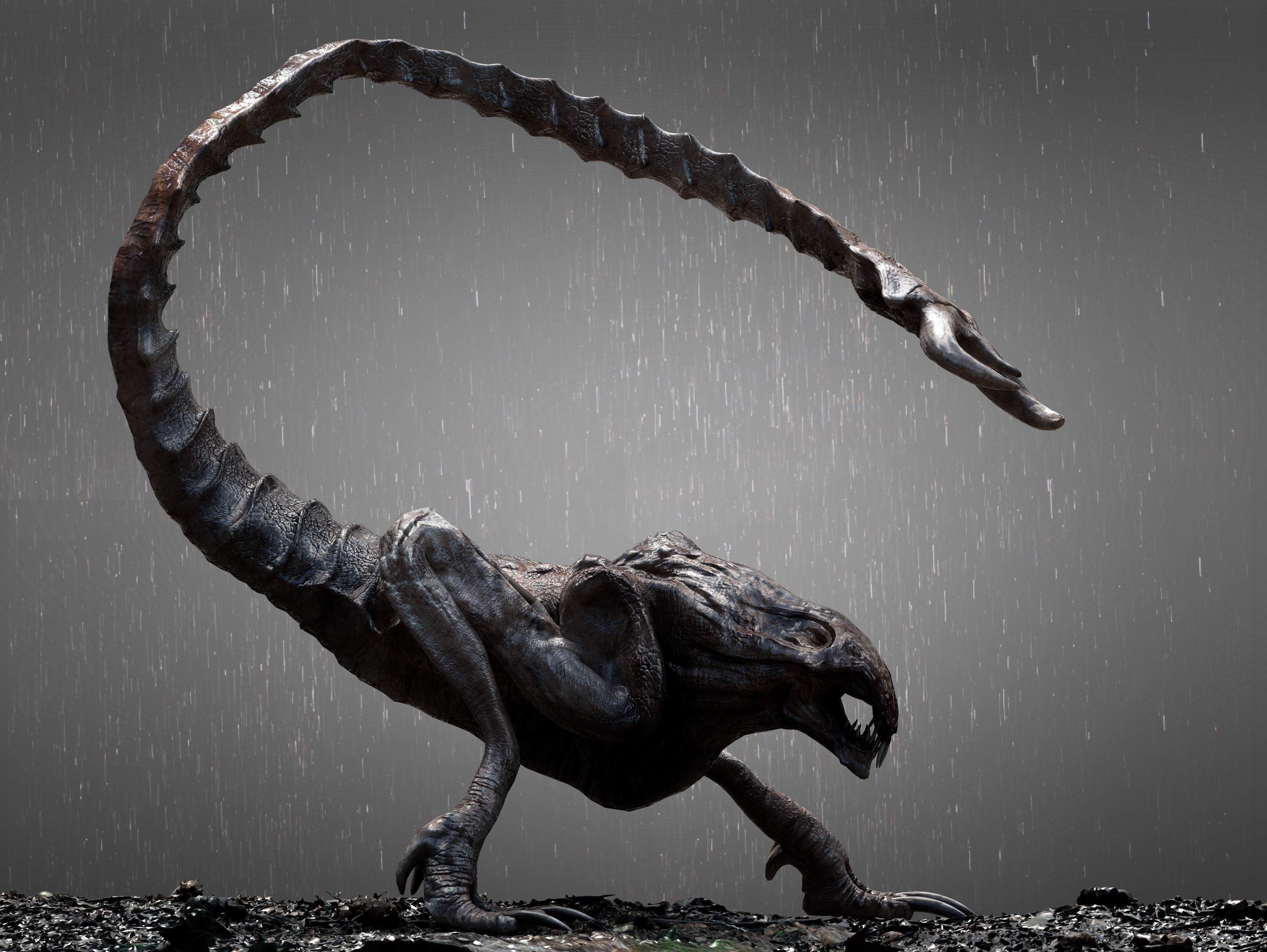 3D model Mud Creature VR / AR / low-poly rigged | CGTrader