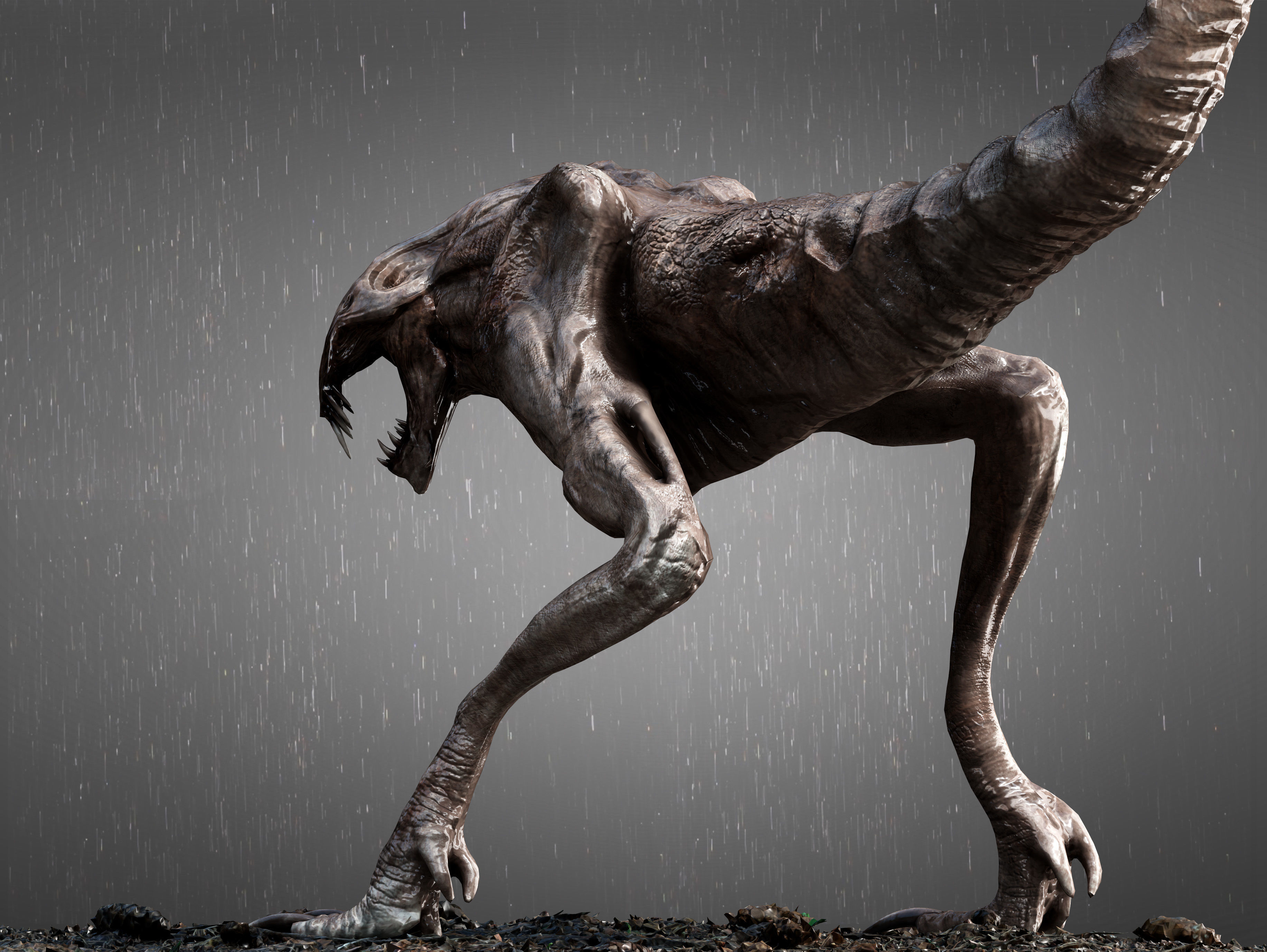 3D model Mud Creature VR / AR / low-poly rigged | CGTrader