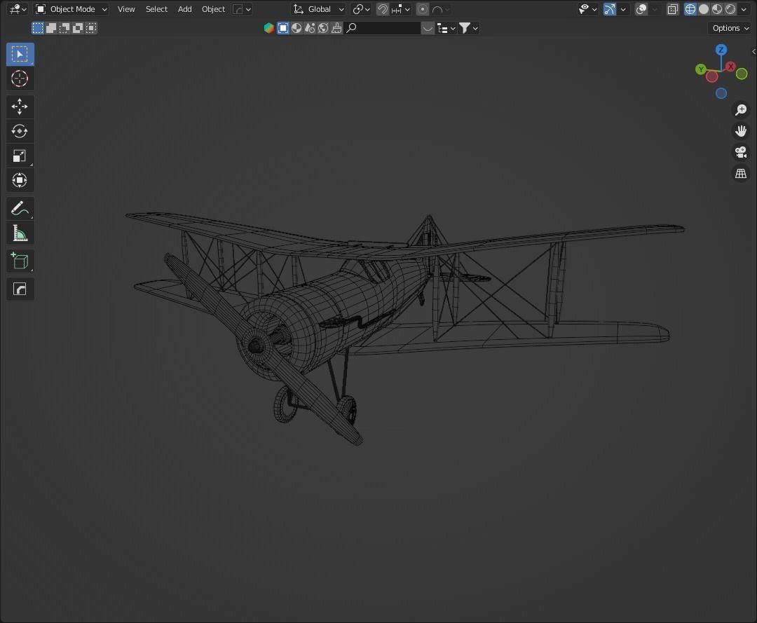Vintage Airplane free 3D model | CGTrader