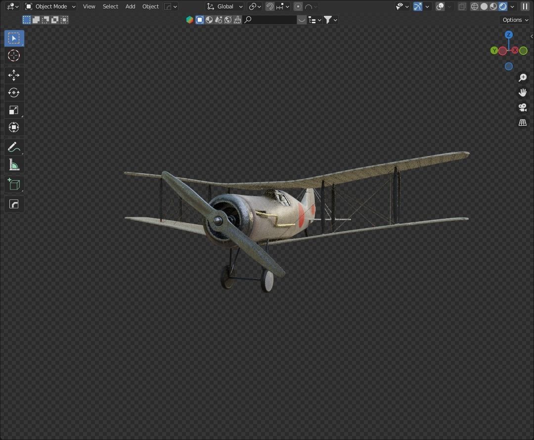 Vintage Airplane free 3D model | CGTrader