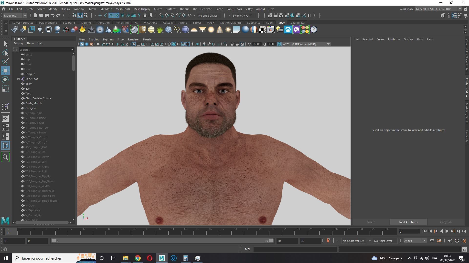 Realistic Man Base Mesh rigged and ready with facial free free VR / AR ...