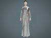Ladies Shoulder Long Dress-Metaverse 3D model | CGTrader