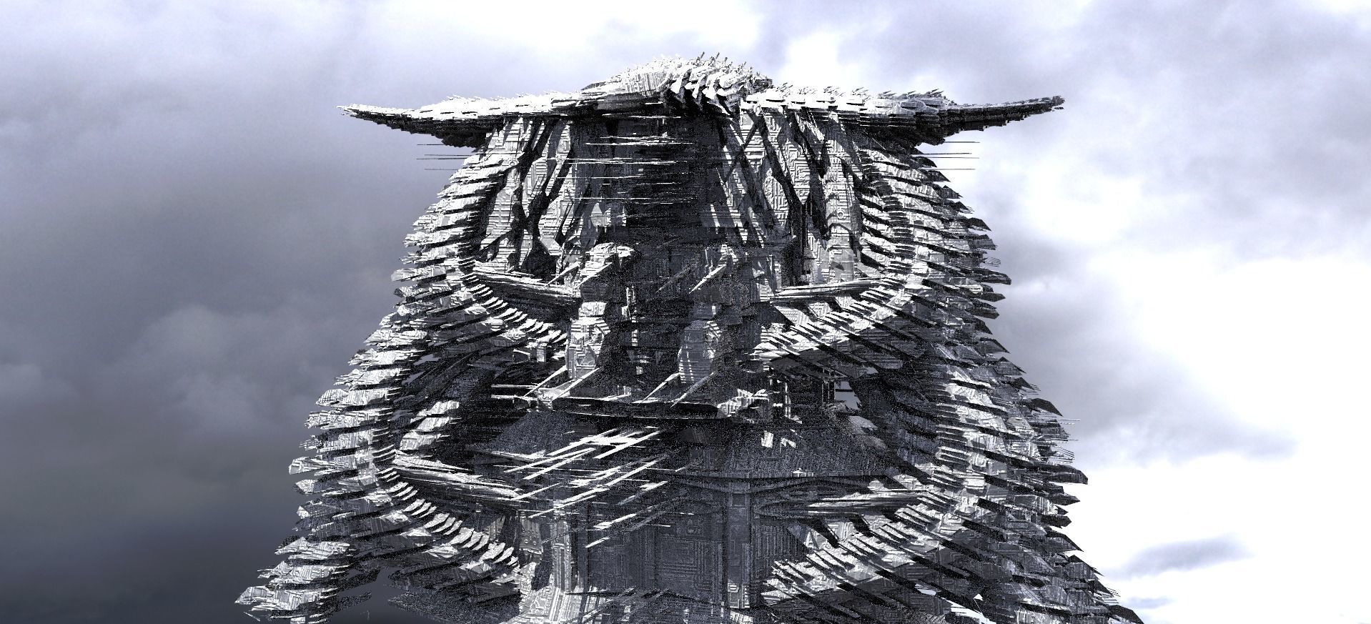 Fusion City Alien Bridge Aliens Inspired 3D model | CGTrader