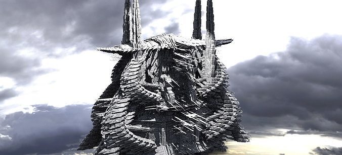 Fusion City Alien Bridge Kitbash 1 3D model | CGTrader