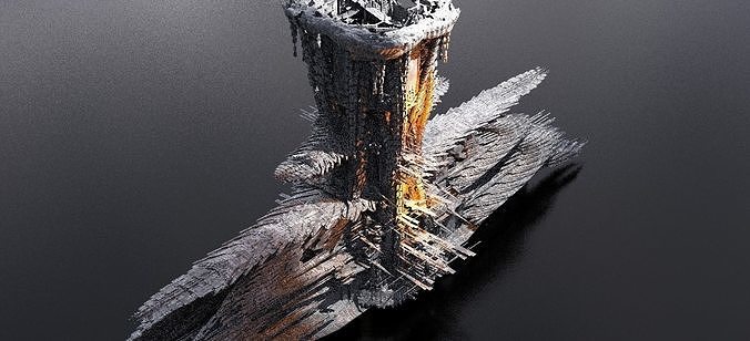 Fusion City Alien Bridge Kitbash 6 3D model | CGTrader