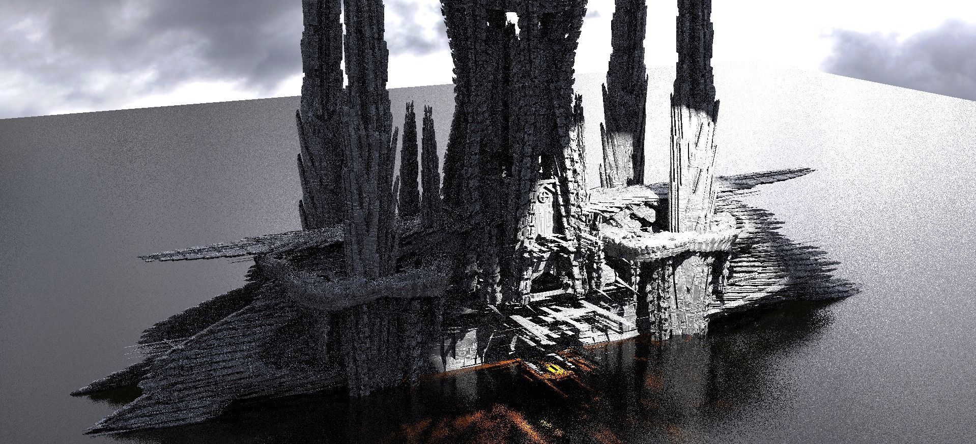 Fusion Core Towers Kitbash Extended 3D model | CGTrader